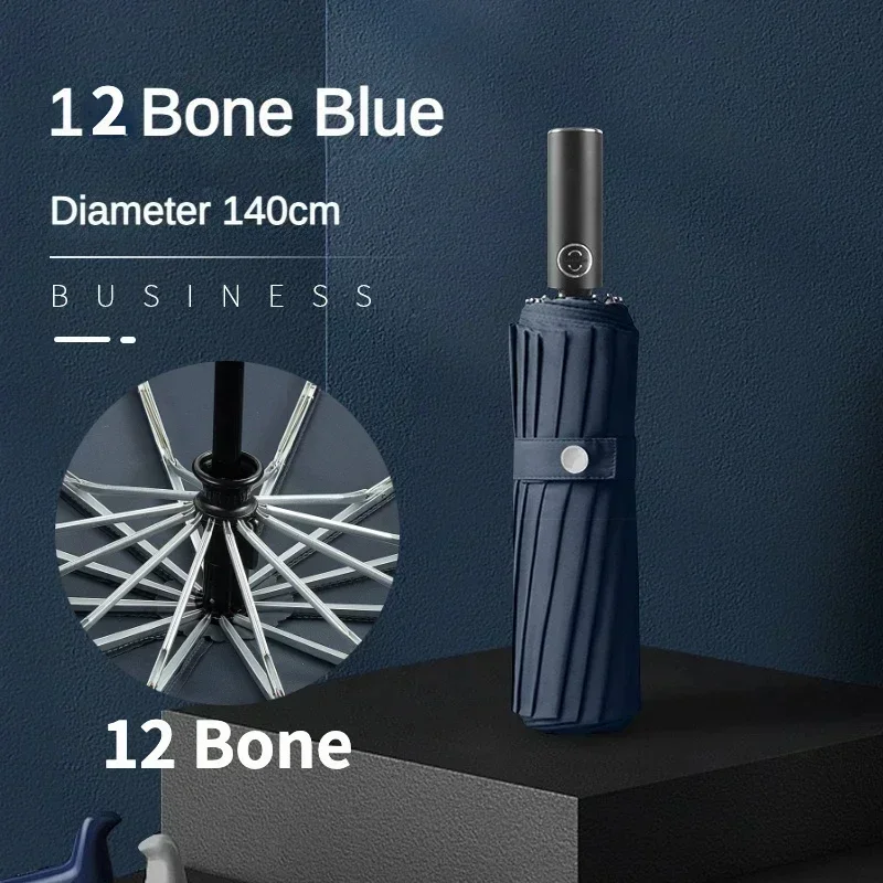 Super Large 140CM Automatic Folding Umbrella for Man and Women ...