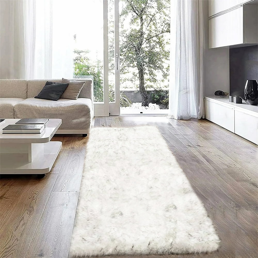 Super Large 9x12 Faux Rug Area Rug for Living Room Floor Sofa Fluffy ...