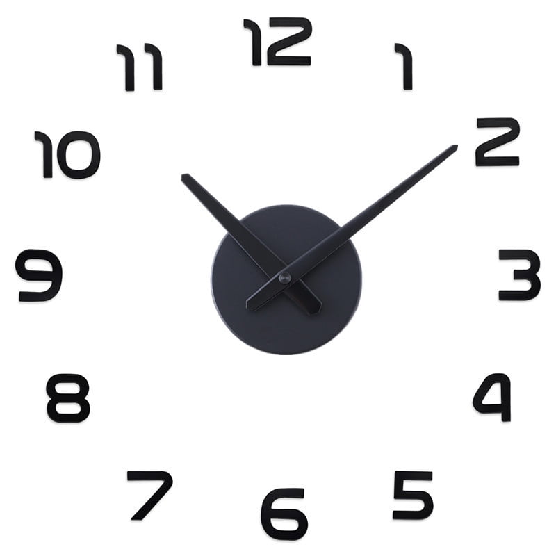Super Large Acrylic Wall Clock Diyclock Acrylic Clock Creative Stereo ...