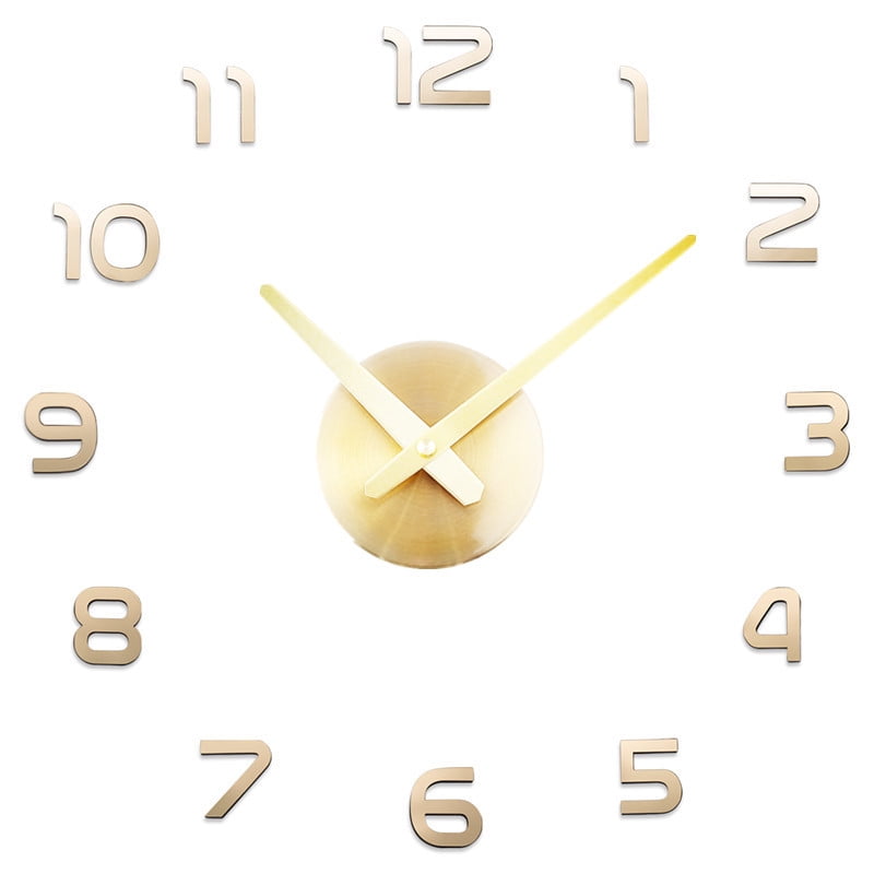 Super Large Acrylic Wall Clock Diyclock Acrylic Clock Creative Stereo ...