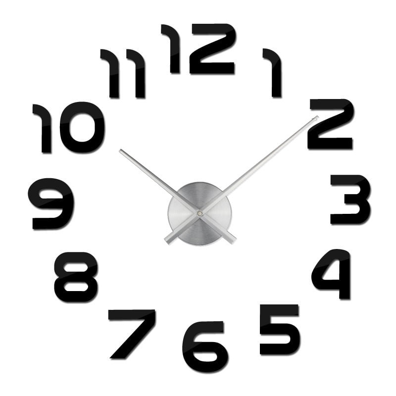 Super Large Acrylic Wall Clock Diyclock Acrylic Clock Creative Stereo ...