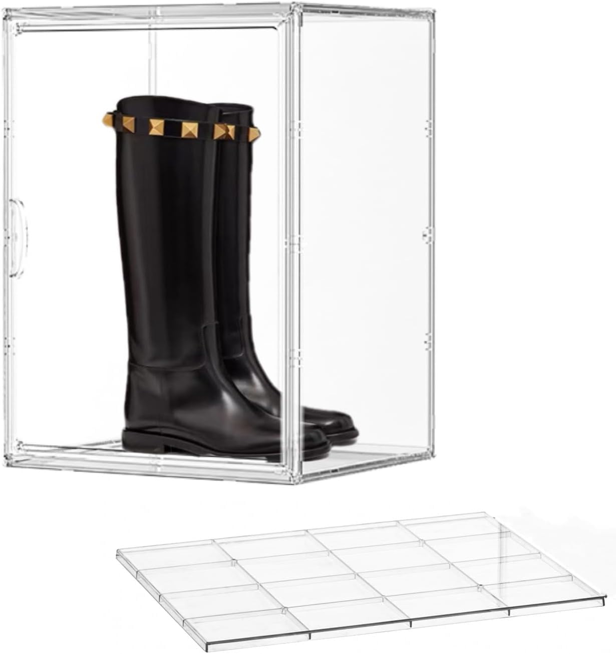 Super Large Boot Storage Boxes Clear Stackable Storage Bins, XX-Large ...