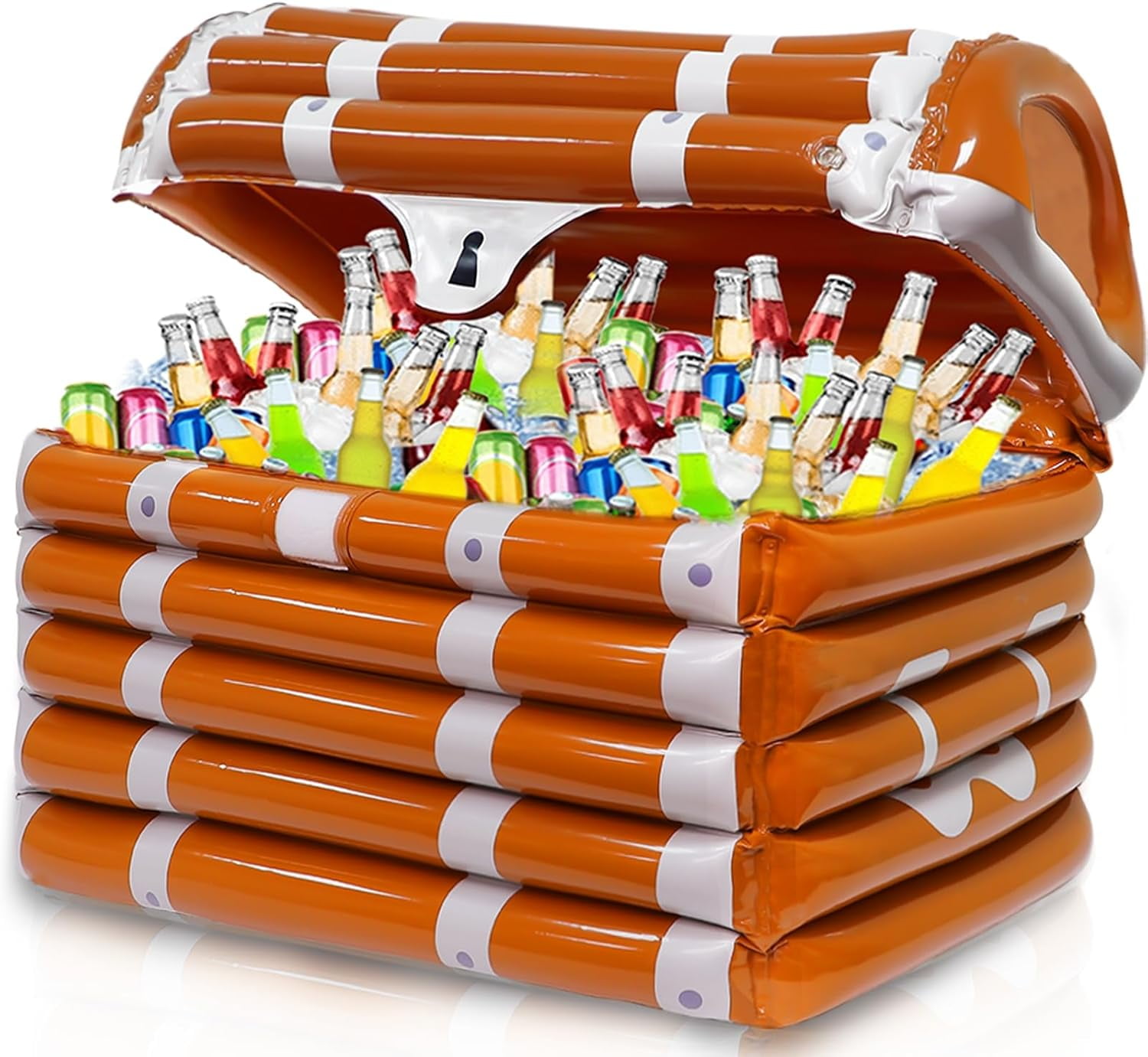 Super Large Capacity 120+ Cans Giant Inflatable Pirate Treasure Chest ...