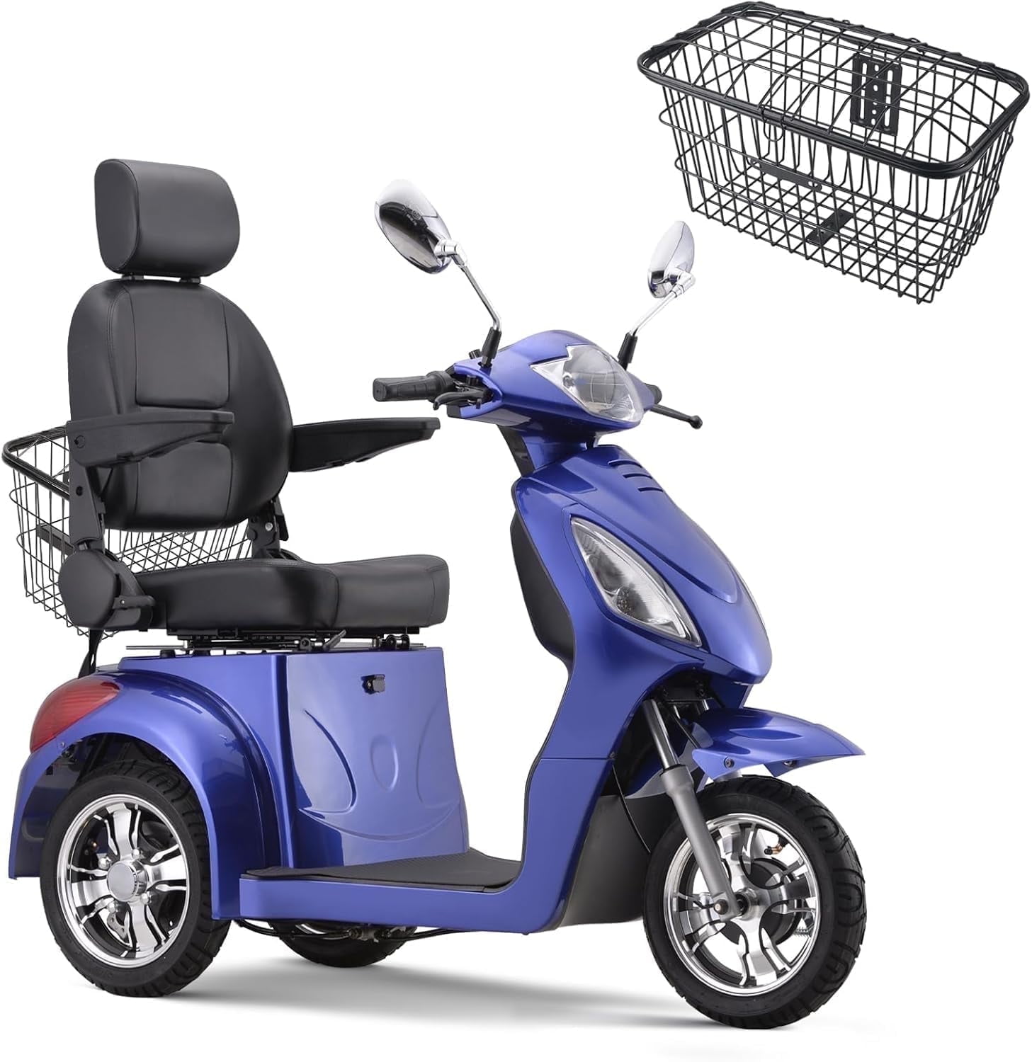 Super Large Electric 3 Wheel Mobility Scooters, Heavy Duty 800W ...