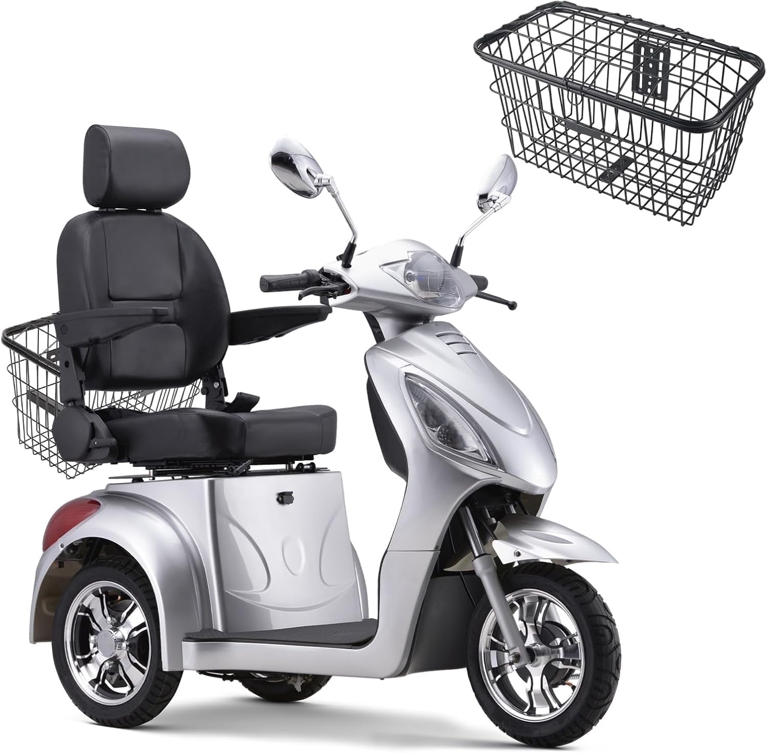 Super Large Electric 3 Wheel Mobility Scooters, Heavy Duty 800W ...