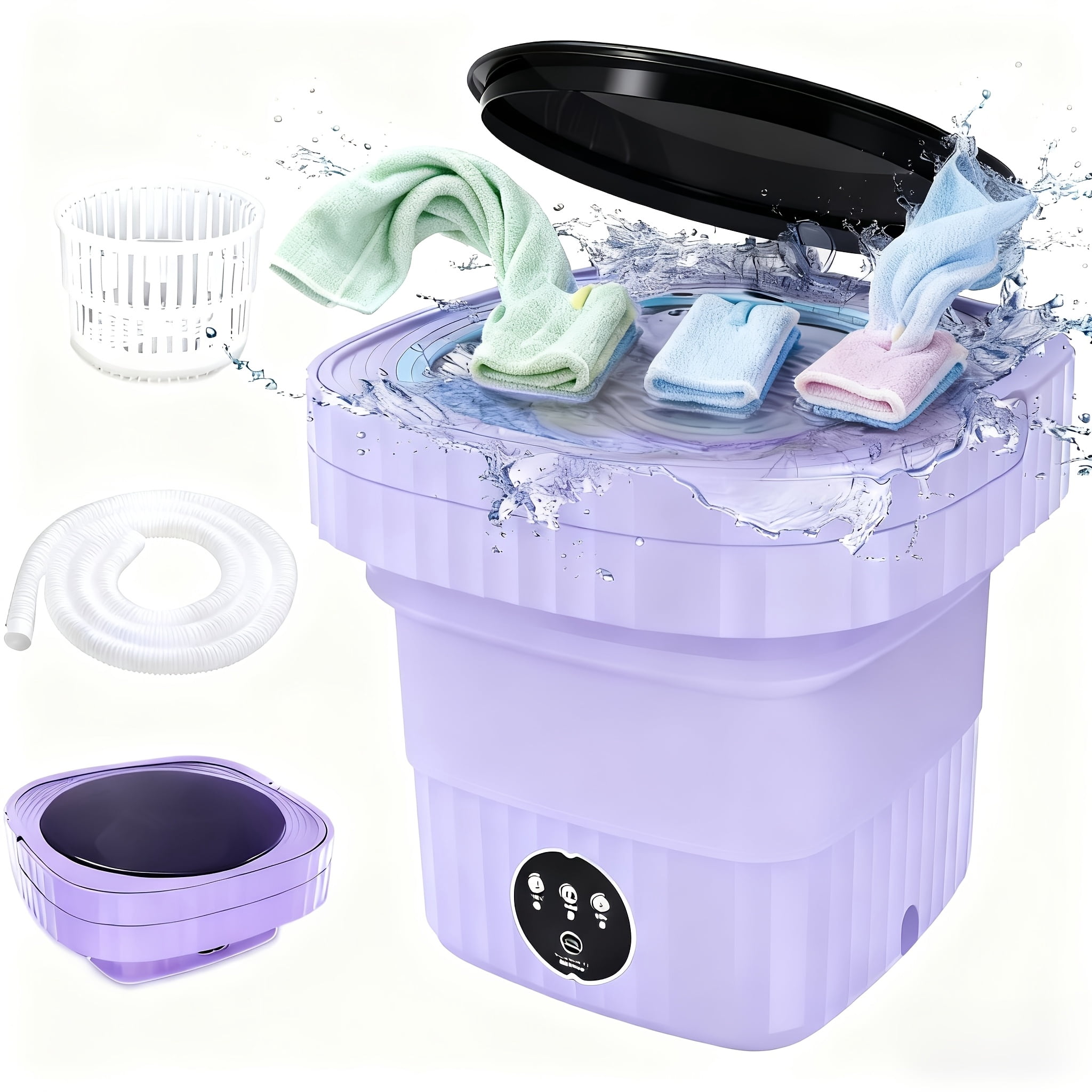 Super Large Foldable Mini Washing Machine 2.91gal, Portable Compact ...