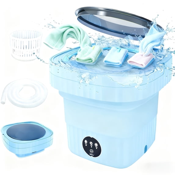 Super Large Foldable Mini Washing Machine 2.91gal, Portable Compact ...