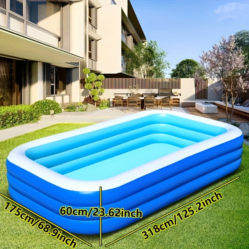 [Super Large Inflatable Pool] 4-Person 3.1m Super Large Inflatable ...
