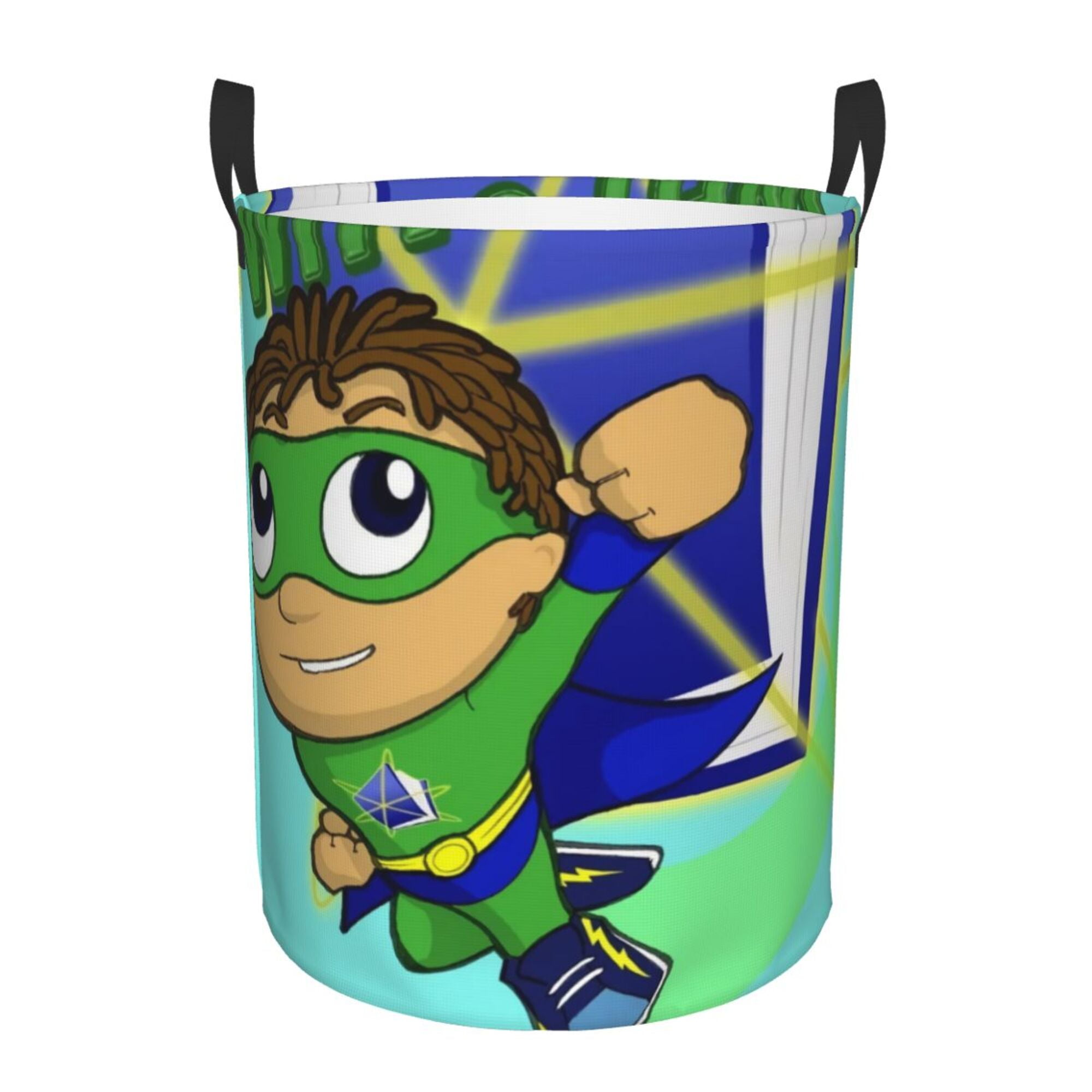 Super Why Laundry Hamper Basket, Waterproof Collapsible Circular ...