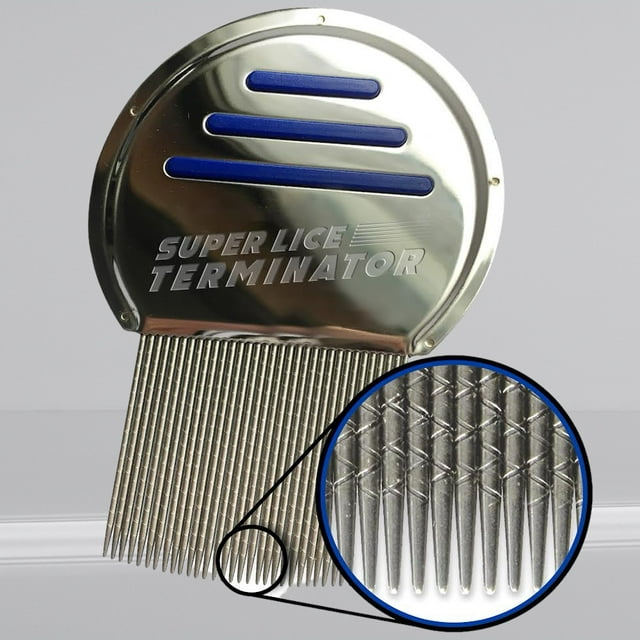 Super Lice Terminator Lice & Nit Comb for Removal of Lice and Lice Eggs ...