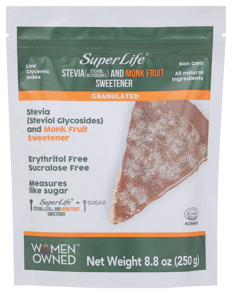 Super Life Stevia with Monk Fruit 8.8 oz (Pack of 12) - Walmart.com