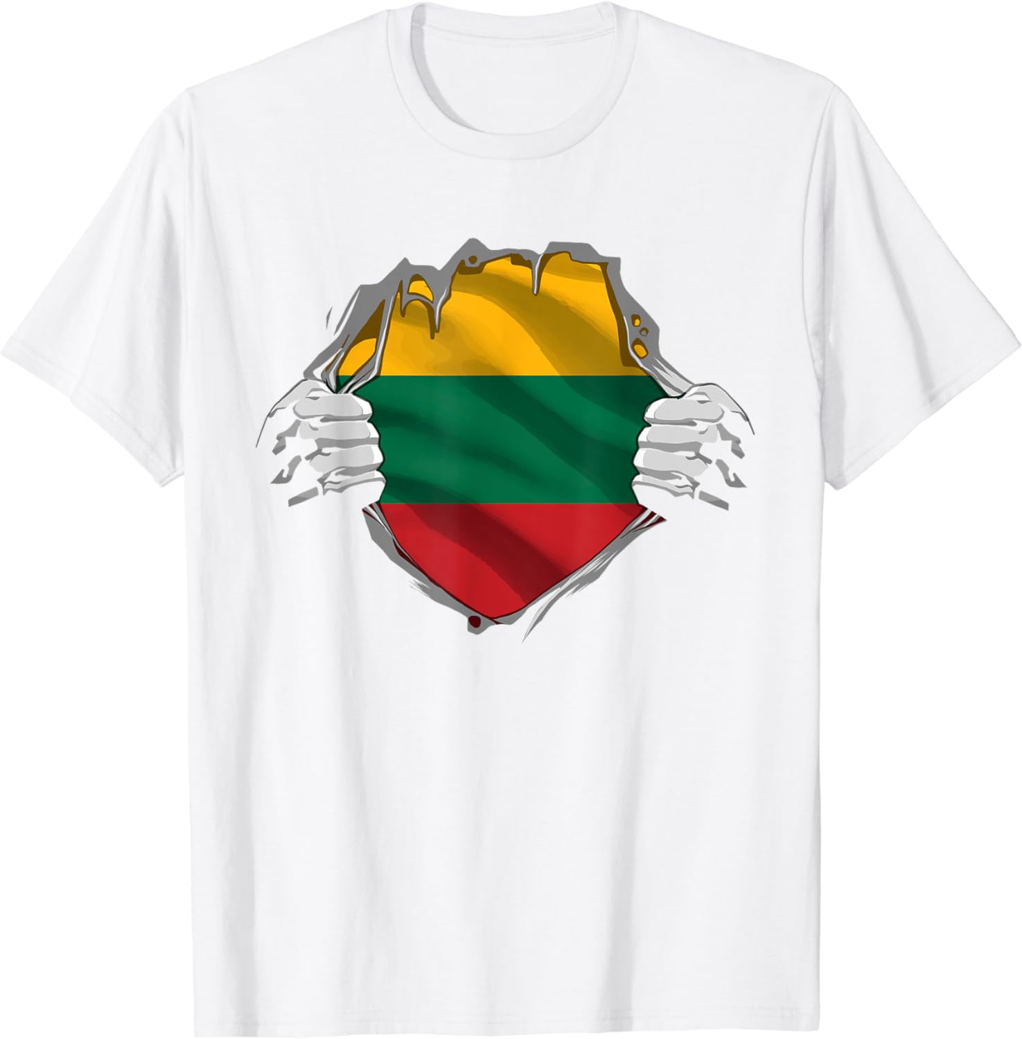 Super Lithuanian Heritage Proud Lithuania Roots Flag T-Shirt - Walmart.com