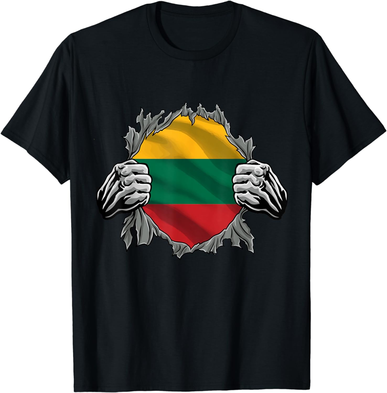 Super Lithuanian Lithuania Flag Country Roots Heritage T-Shirt ...
