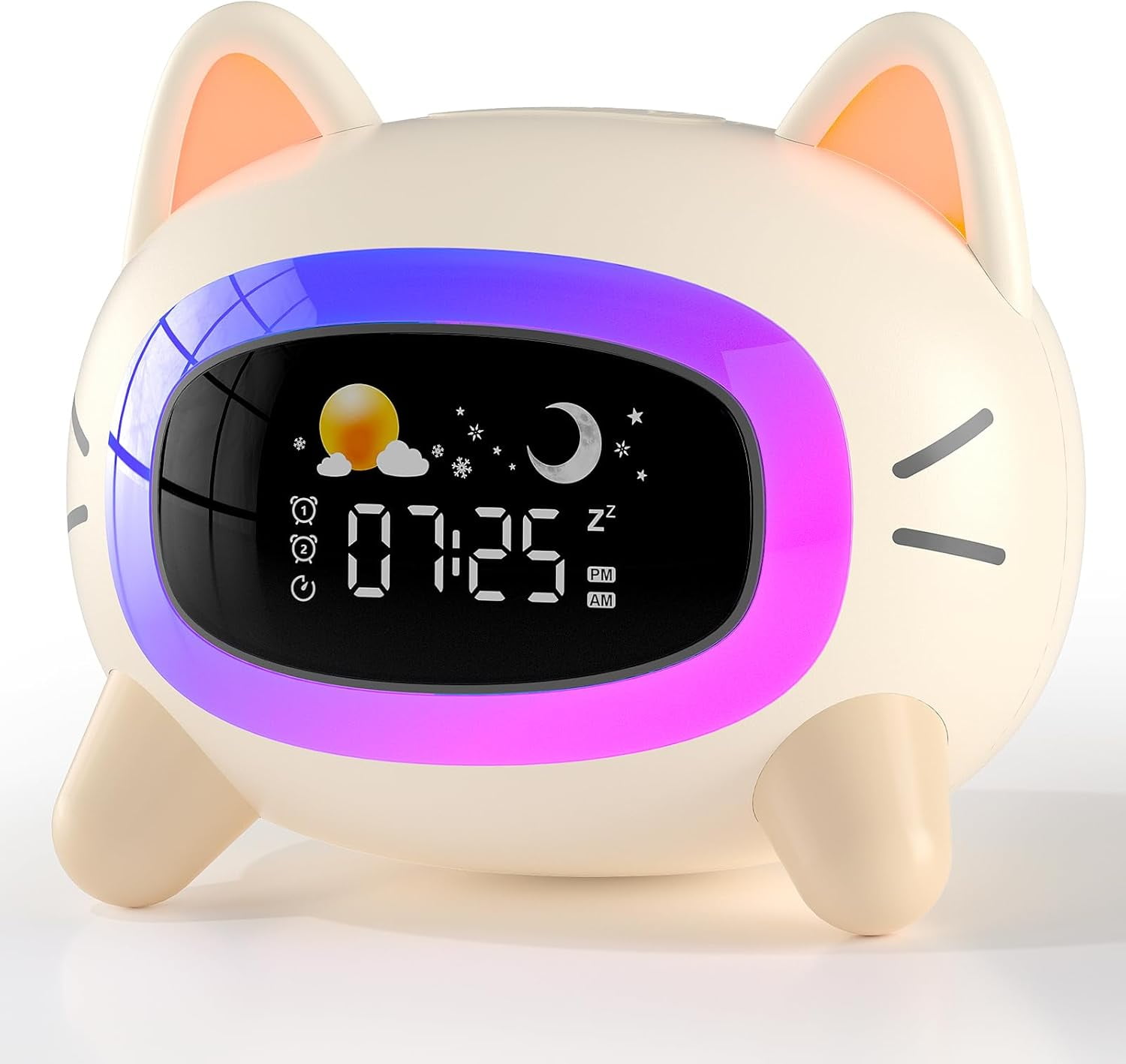 Super Loud Alarm Clock: 115dB Dual Alarms and 6 Alarm Sounds for Heavy ...
