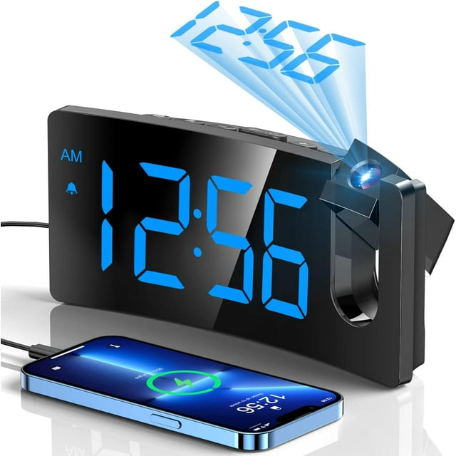 Super Loud Alarm Clock for Heavy Sleepers Adults,Digital Clock with 7 ...