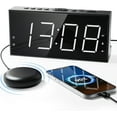 Super Loud Alarm Clock With Bed Shaker For Heavy Sleeper, Dual ...