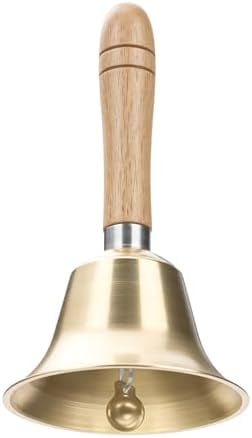 Super Loud Hand Bell - Solid Brass Call Bell for Elderly Home, Wedding ...