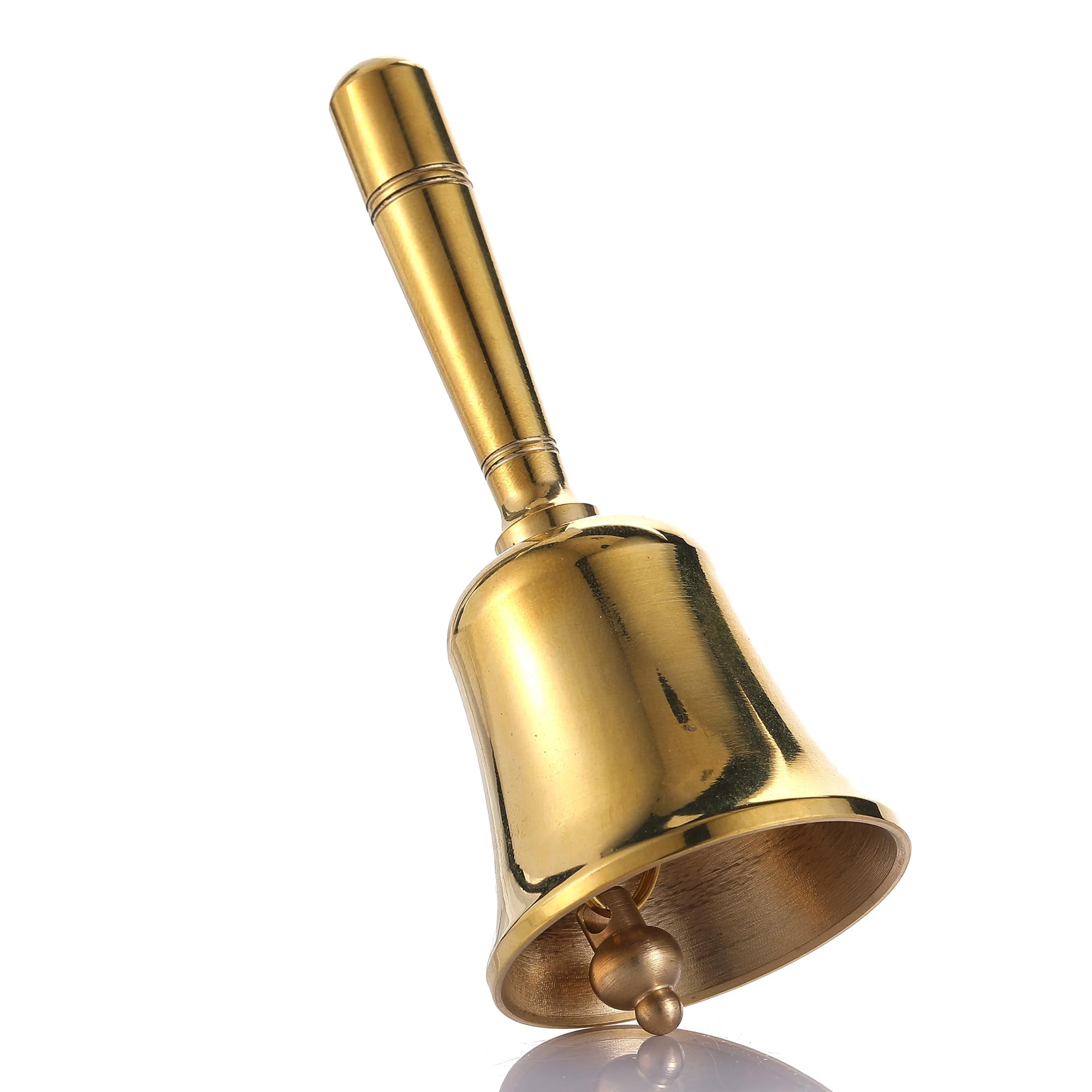 Super Loud Solid Brass Hand Call Bell Dinner Bell (S) Hand Bells for ...