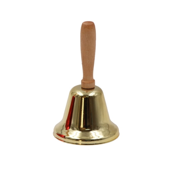 Super Loud Solid Hand Call Bell Wooden Handle Christmas Hand Call Bell ...