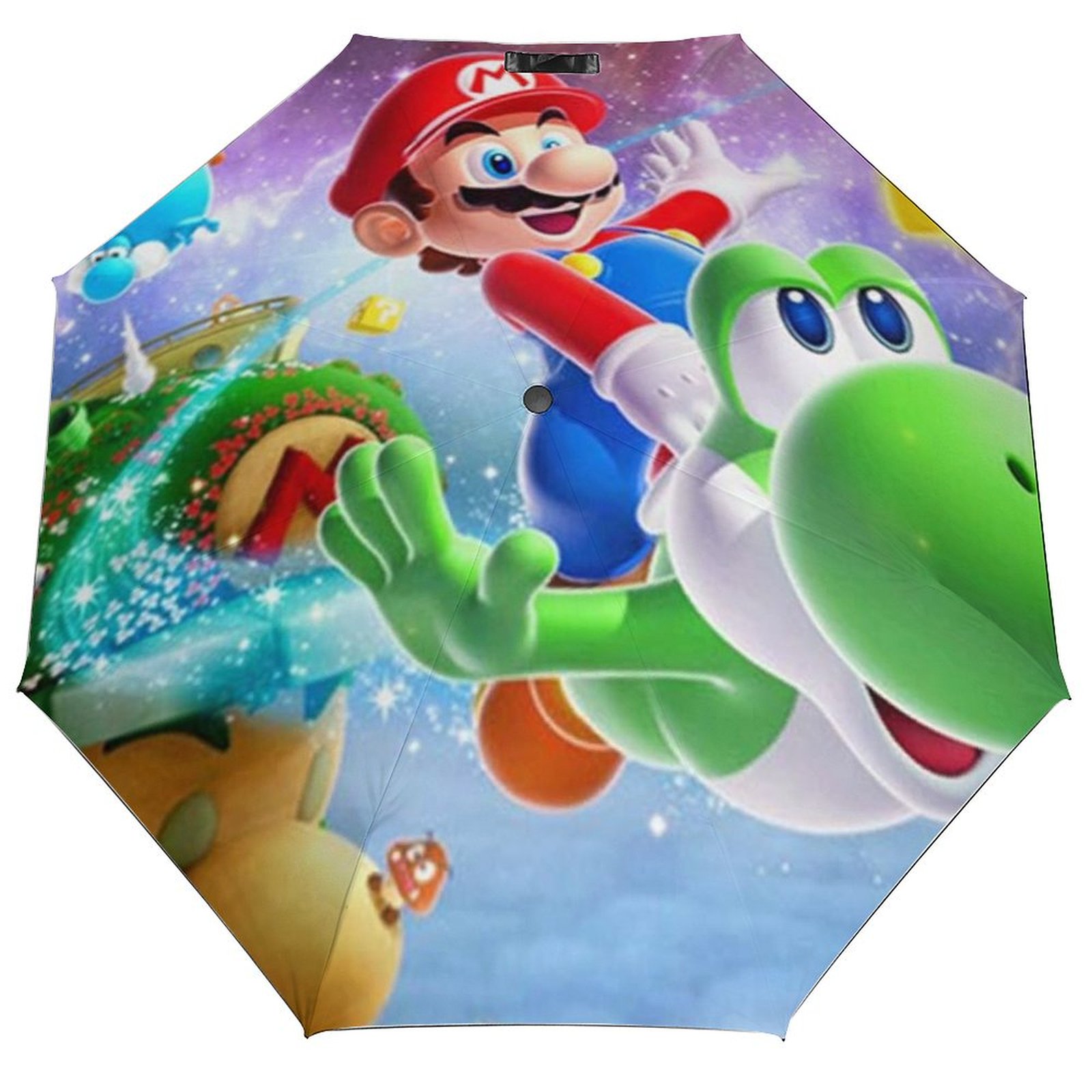 Super Mariio Yoshi Bros Poster Umbrella,Windproof Compact Folding ...