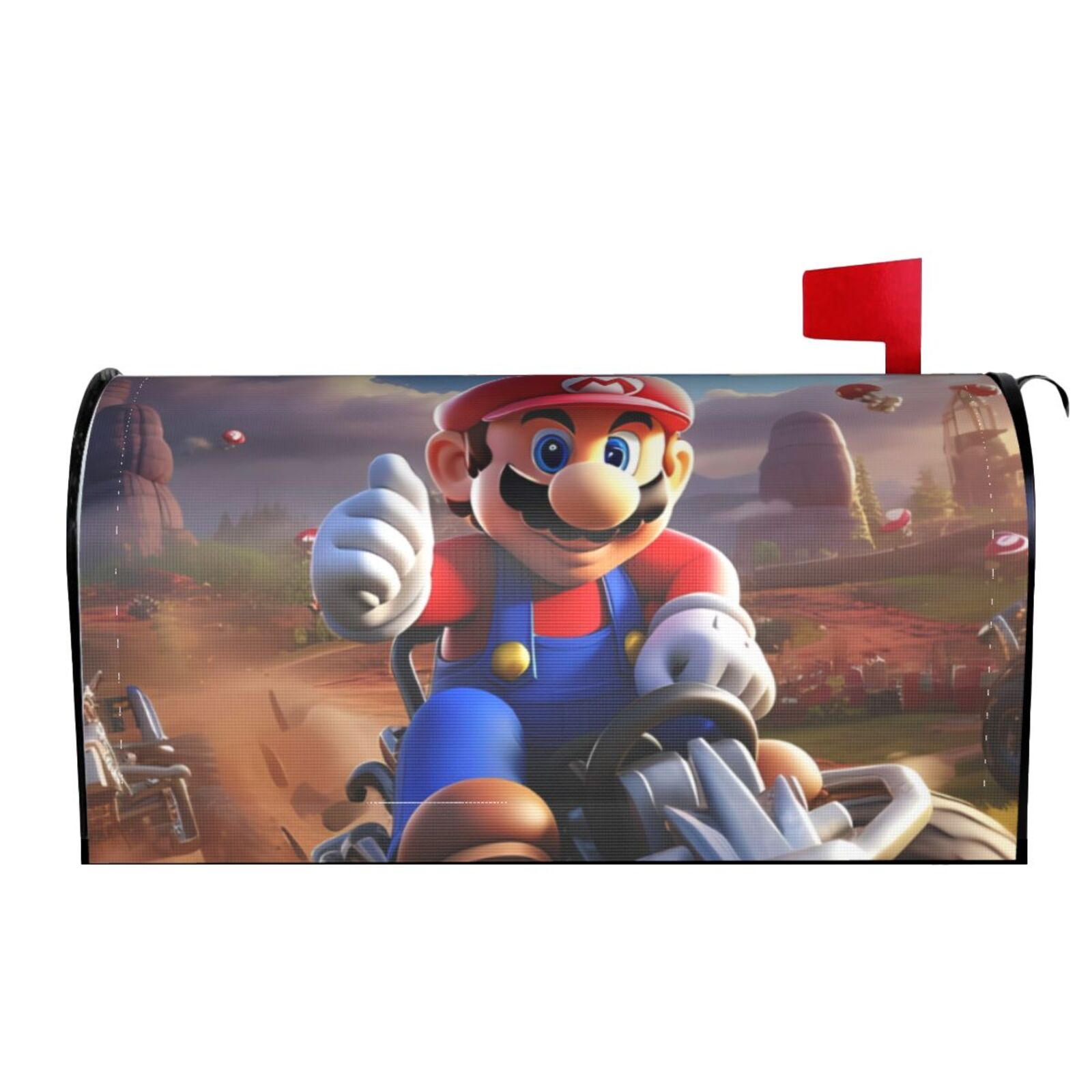 Super Mario 1 Cartoon Character Mailbox Cover Magnetic Standard Size ...