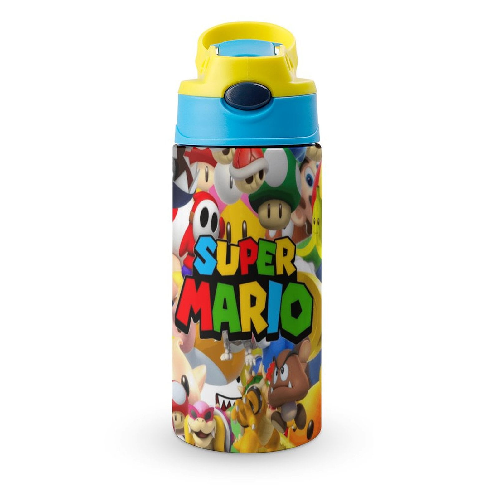 Super Mario (1) Vacuum insulated cup with straw cover for children ...