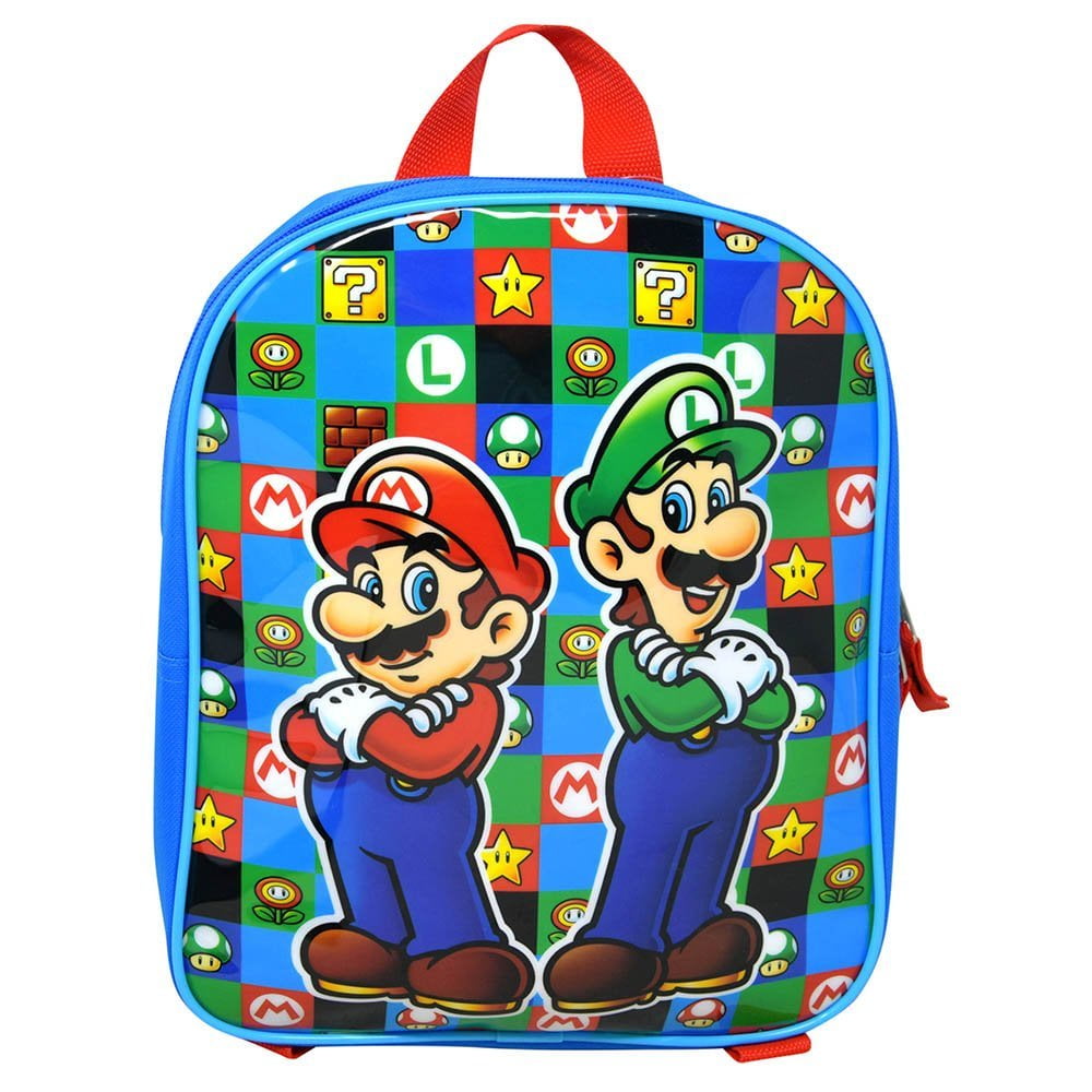 Super Mario 11" Mini Backpack- mario & luigi - Walmart.com