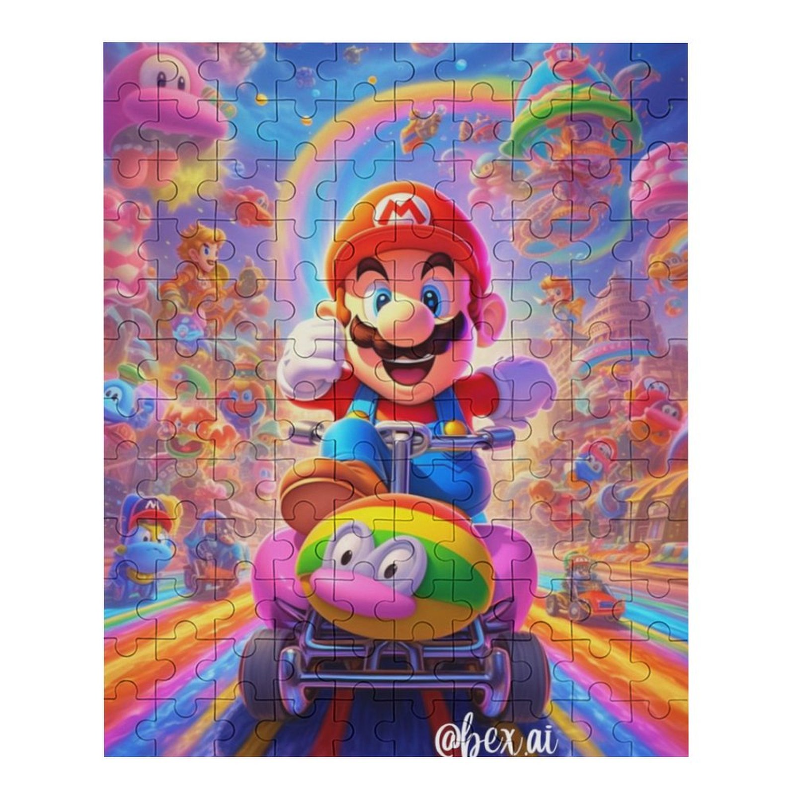 Super Mario 120 PCS Jigsaw Puzzle for Kids Teens - Unique Puzzle Pieces ...