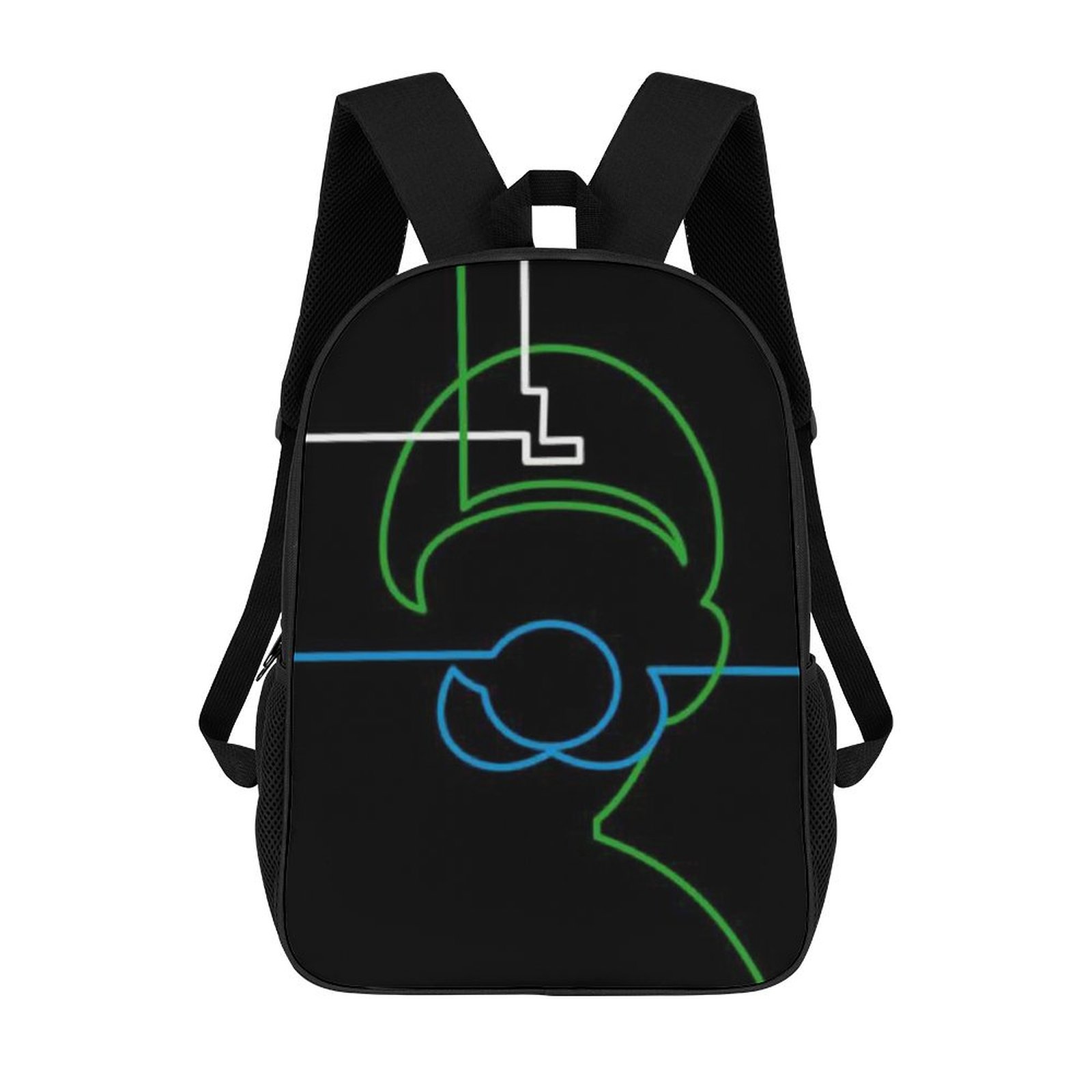 Super Mario (13) Backpack Cartoon 17 Inch Shoulder Backpack Bag Large ...