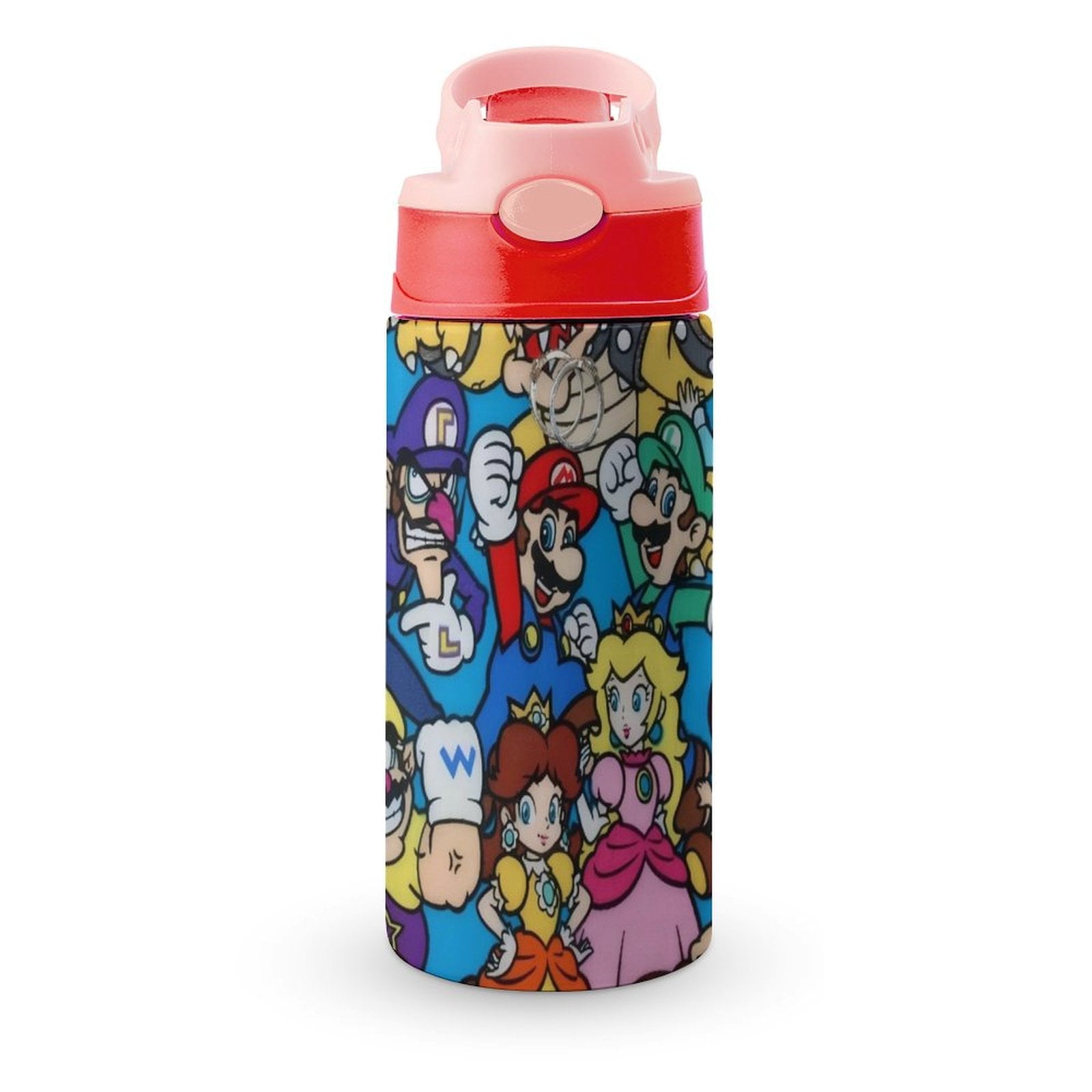 Super Mario (16) Vacuum insulated cup with straw cover for children ...