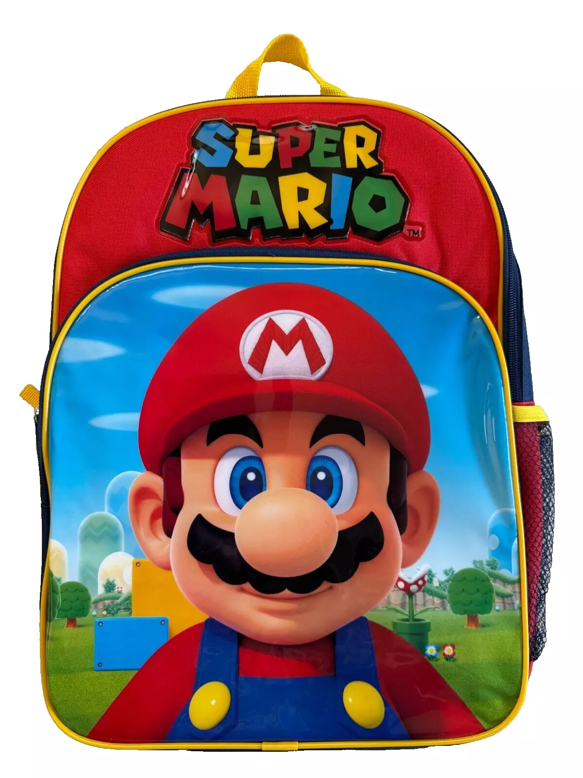 Super Mario 16 inch Large Backpack With Mesh Side Pockets - Walmart.com
