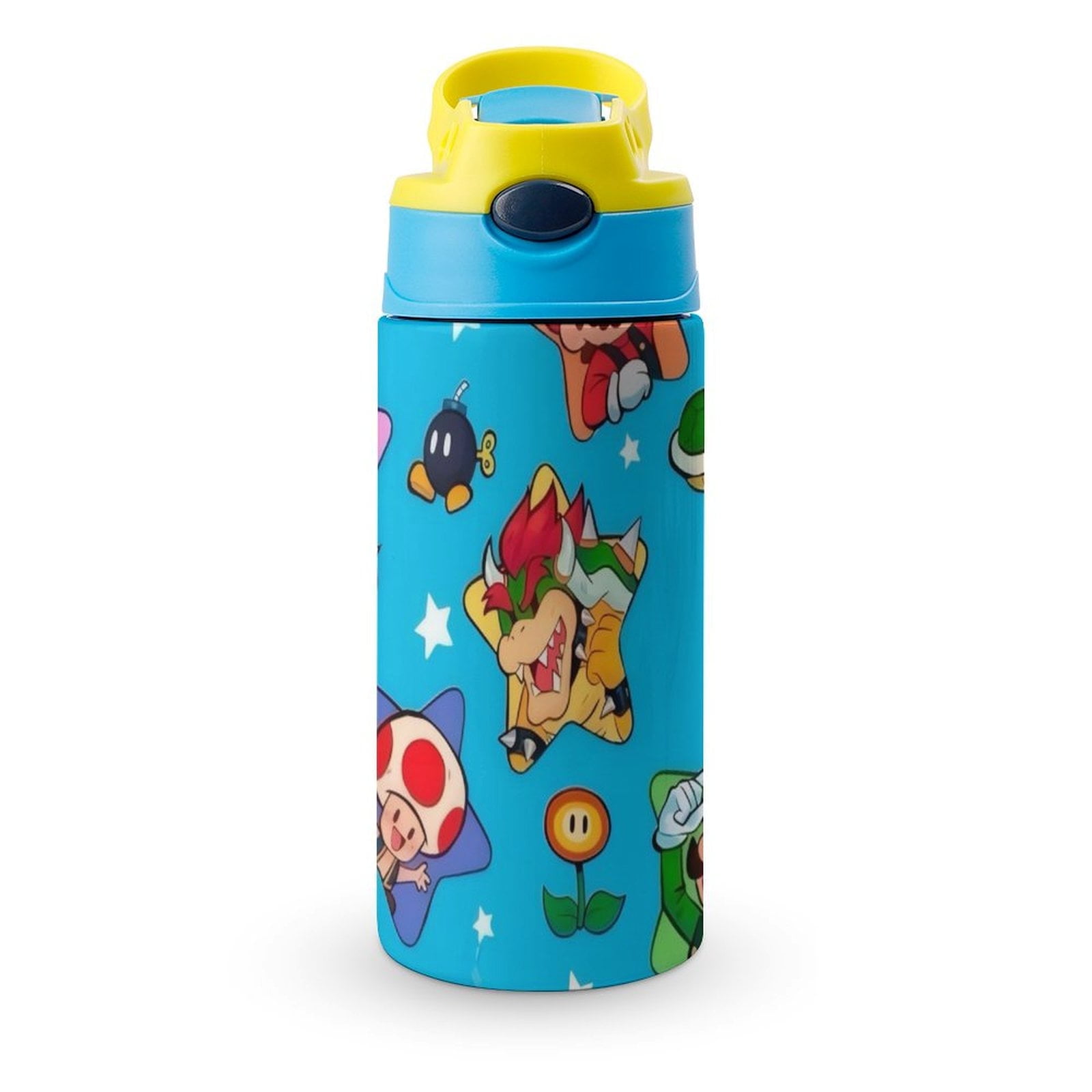 Super Mario (18) Vacuum insulated cup with straw cover for children ...