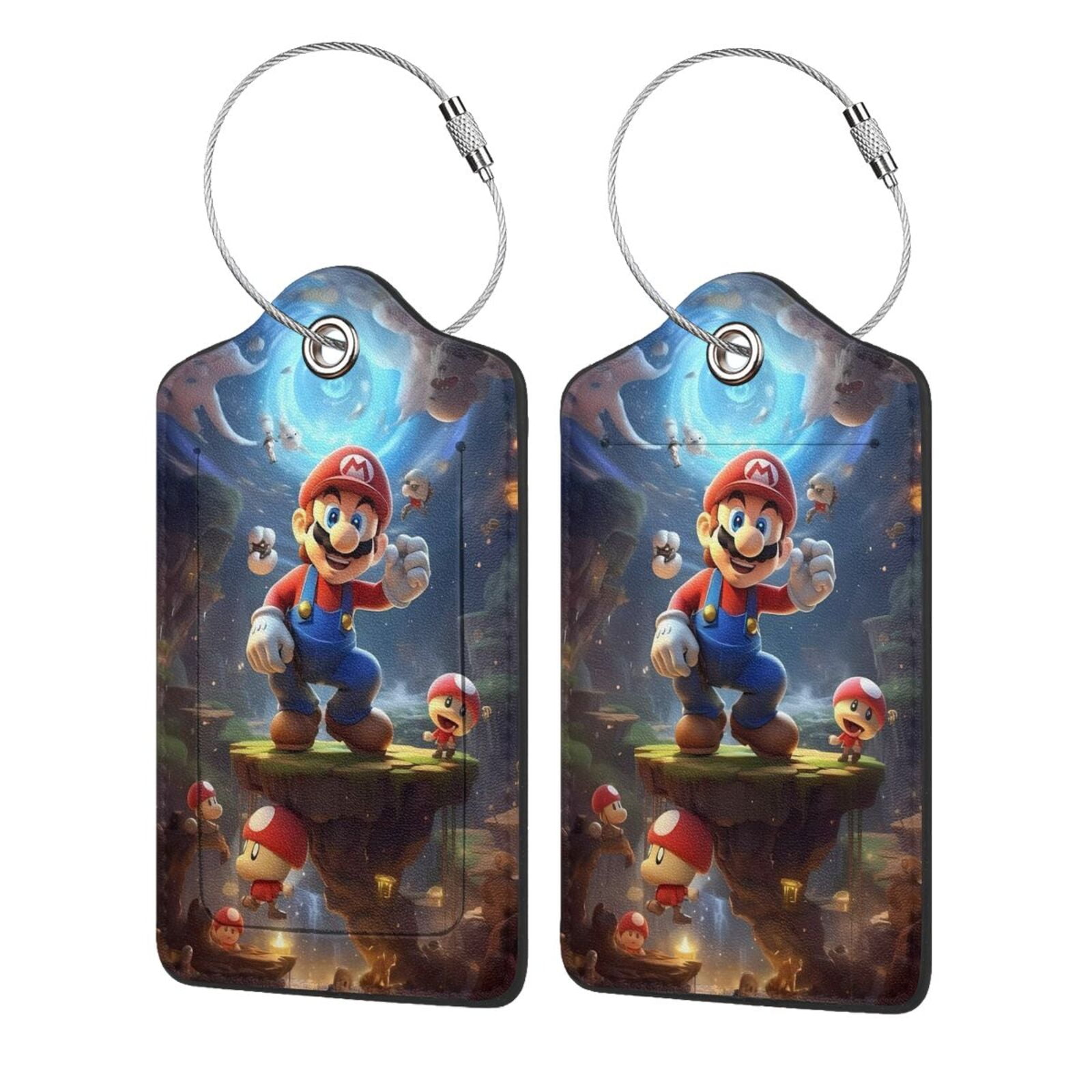 Super Mario 2 Luggage Tags for Suitcases Travel ID Identification ...