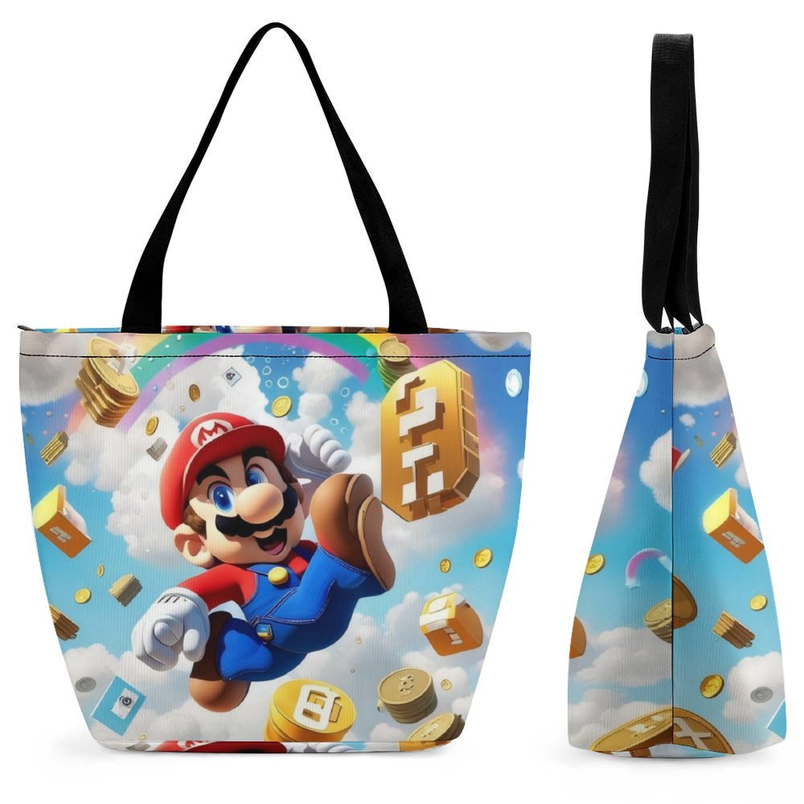 Super Mario (29) Large Vacation Theme Park Purse, Travel Bag, Gym Bag ...