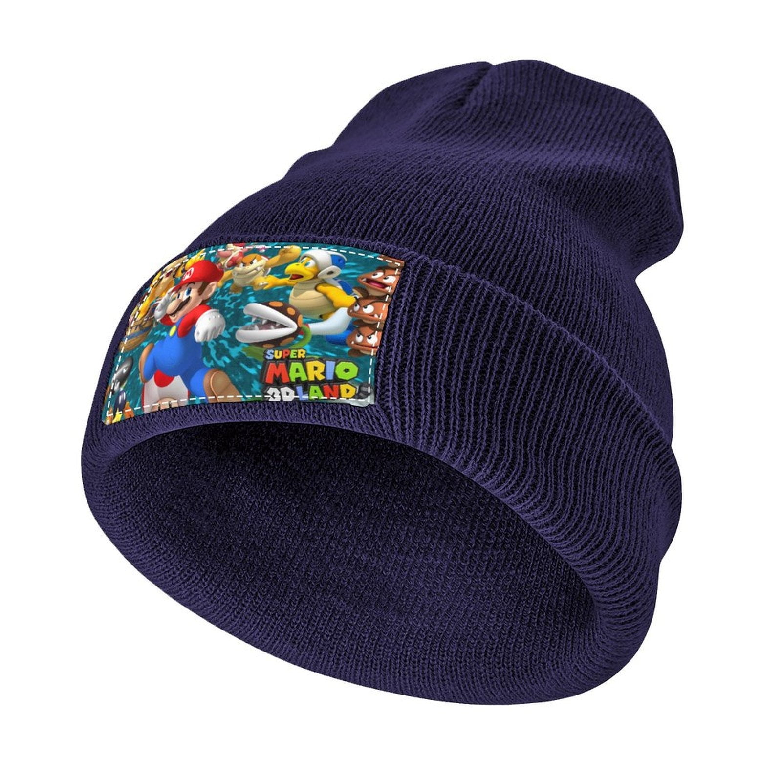 Super Mario 3D Land Stretchable Knitted Beanie Hat Daily Winter Thermal ...