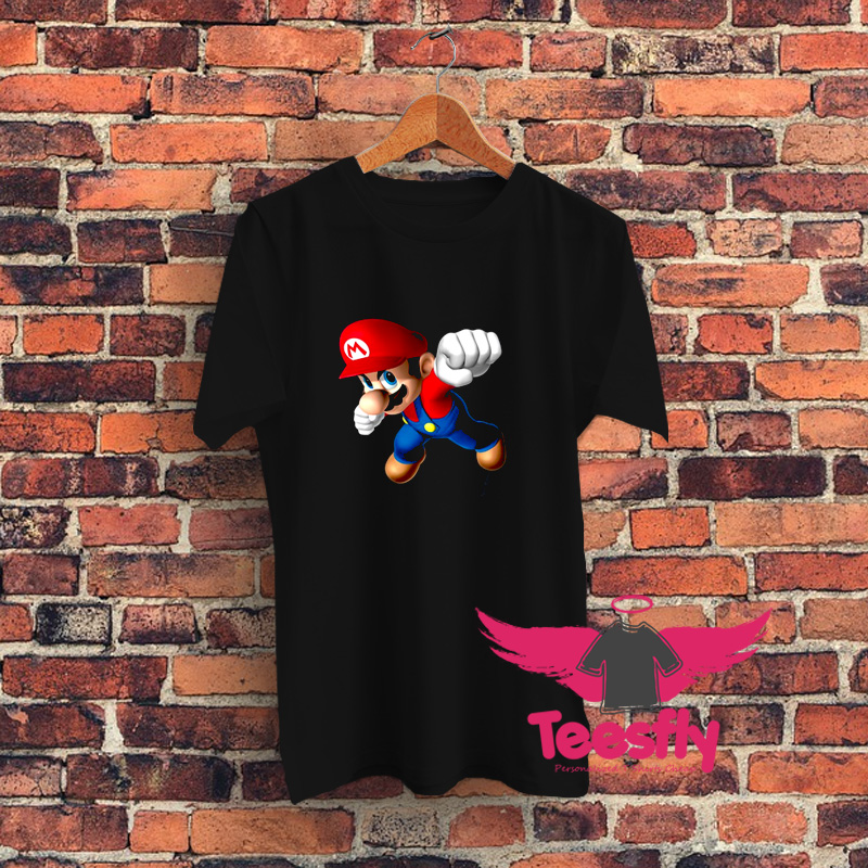 Super Mario 3D Mario Fist Punch T Shirt - Walmart.com