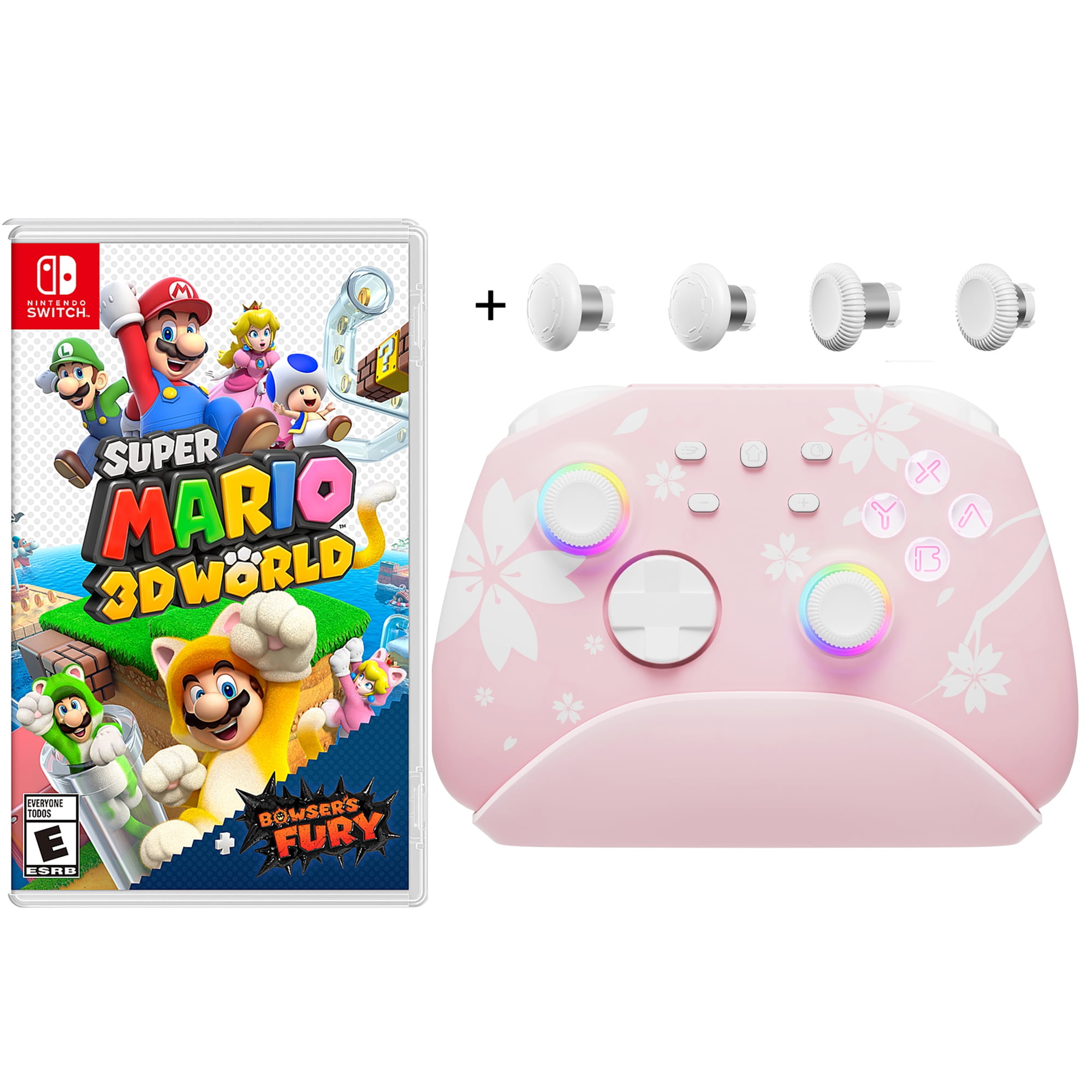 Super Mario 3D World + Bowser's Fury Game Disc and Upgraded Switch Pro ...