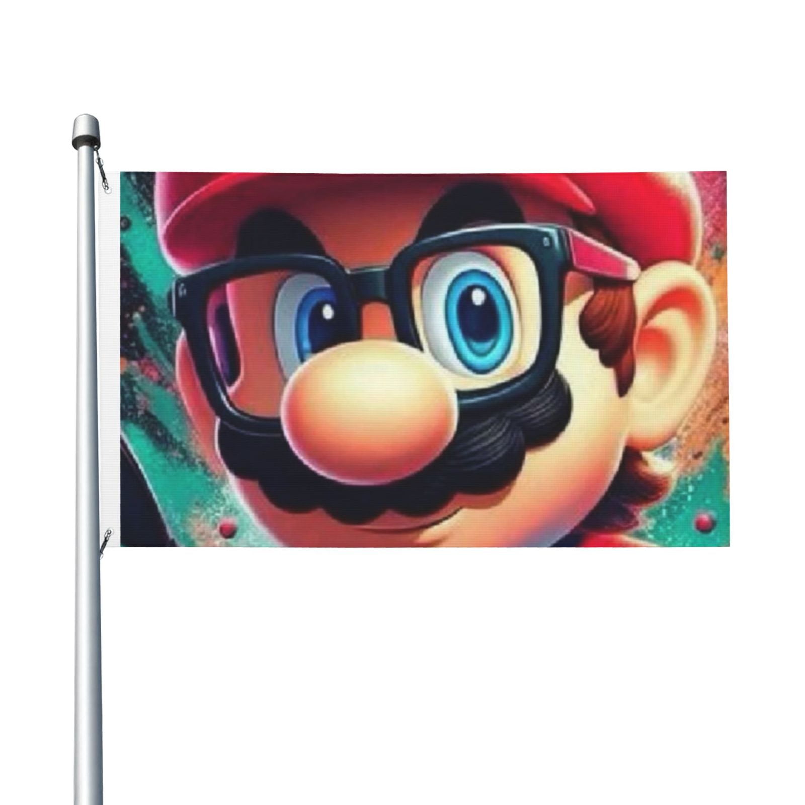 Super Mario 3x5 Ft Double-Sided Funny Outdoor Flag, Indoor/Outdoor ...