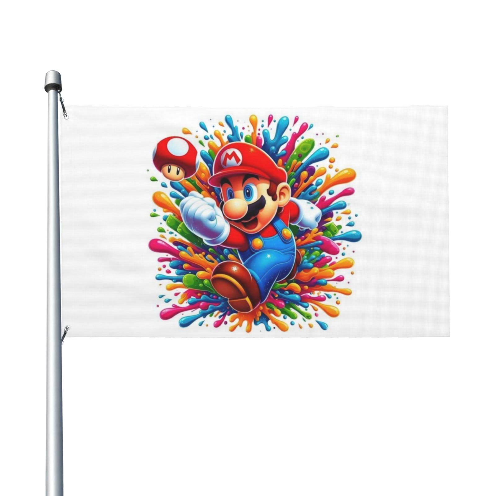Super Mario 3x5 Ft Double-Sided Funny Outdoor Flag, Indoor/Outdoor ...