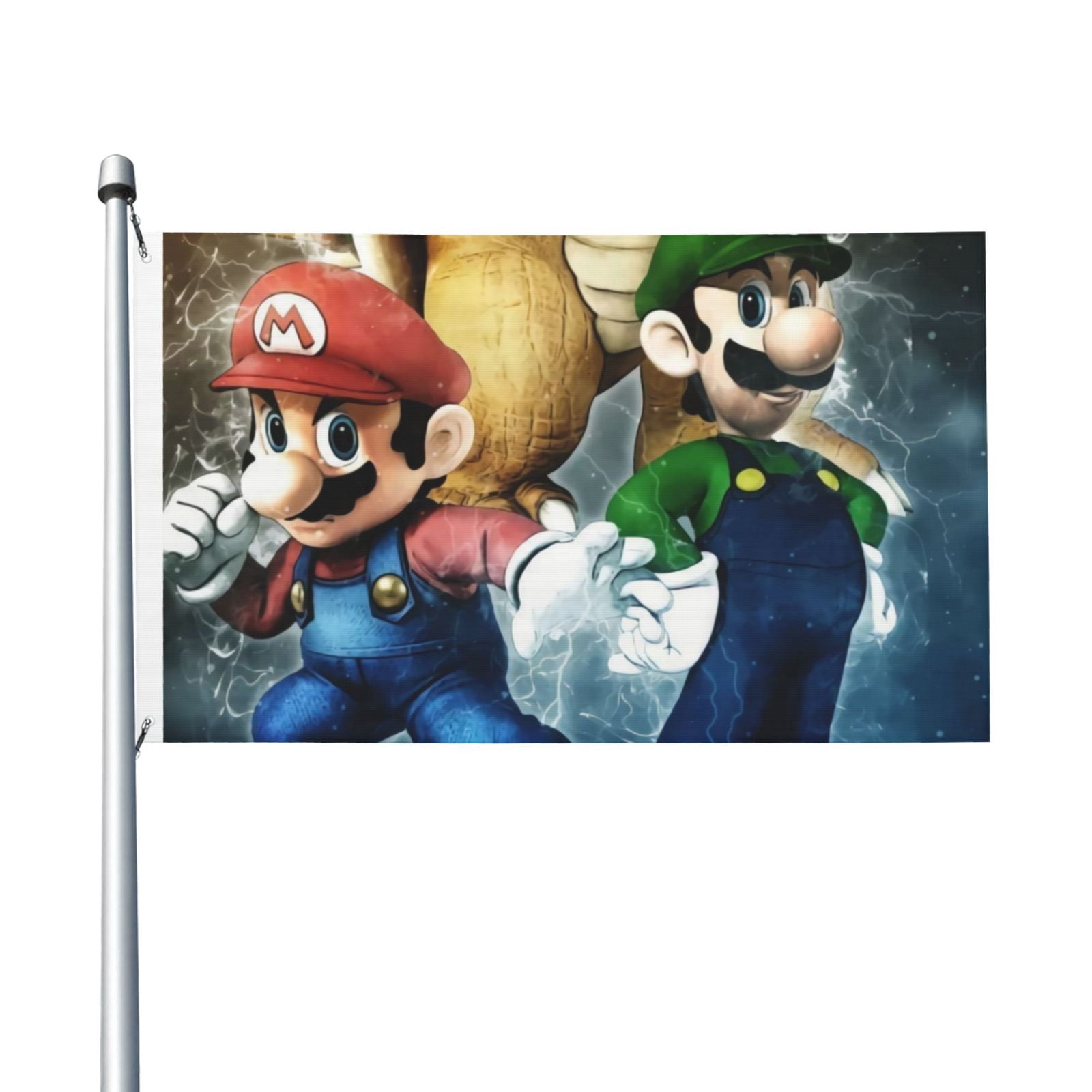 Super Mario 3x5ft Face Flag Fade Proof Holiday Fall Flag Outdoor Banner ...