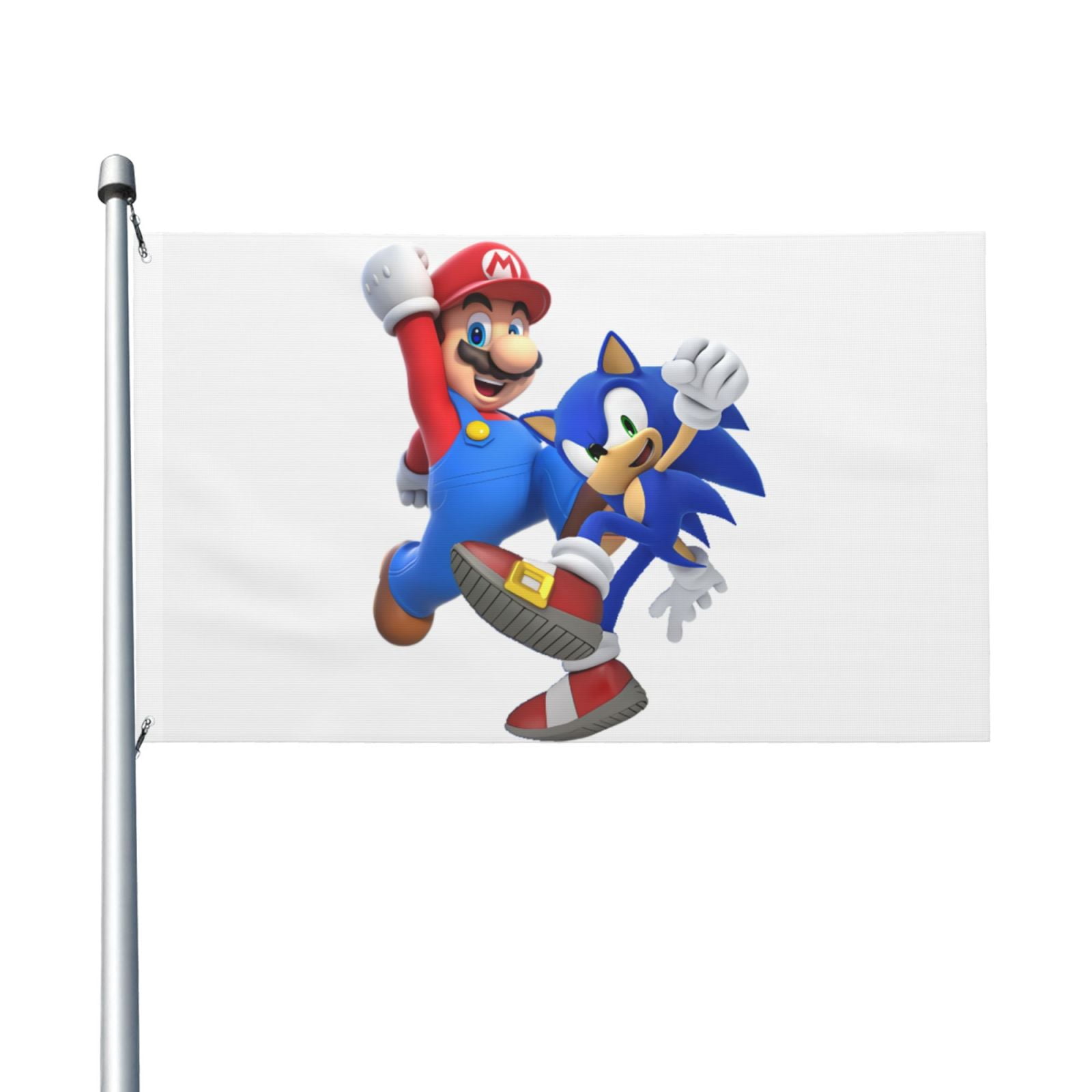 Super Mario 3x5ft Face Flag Fade Proof Holiday Fall Flag Outdoor Banner ...
