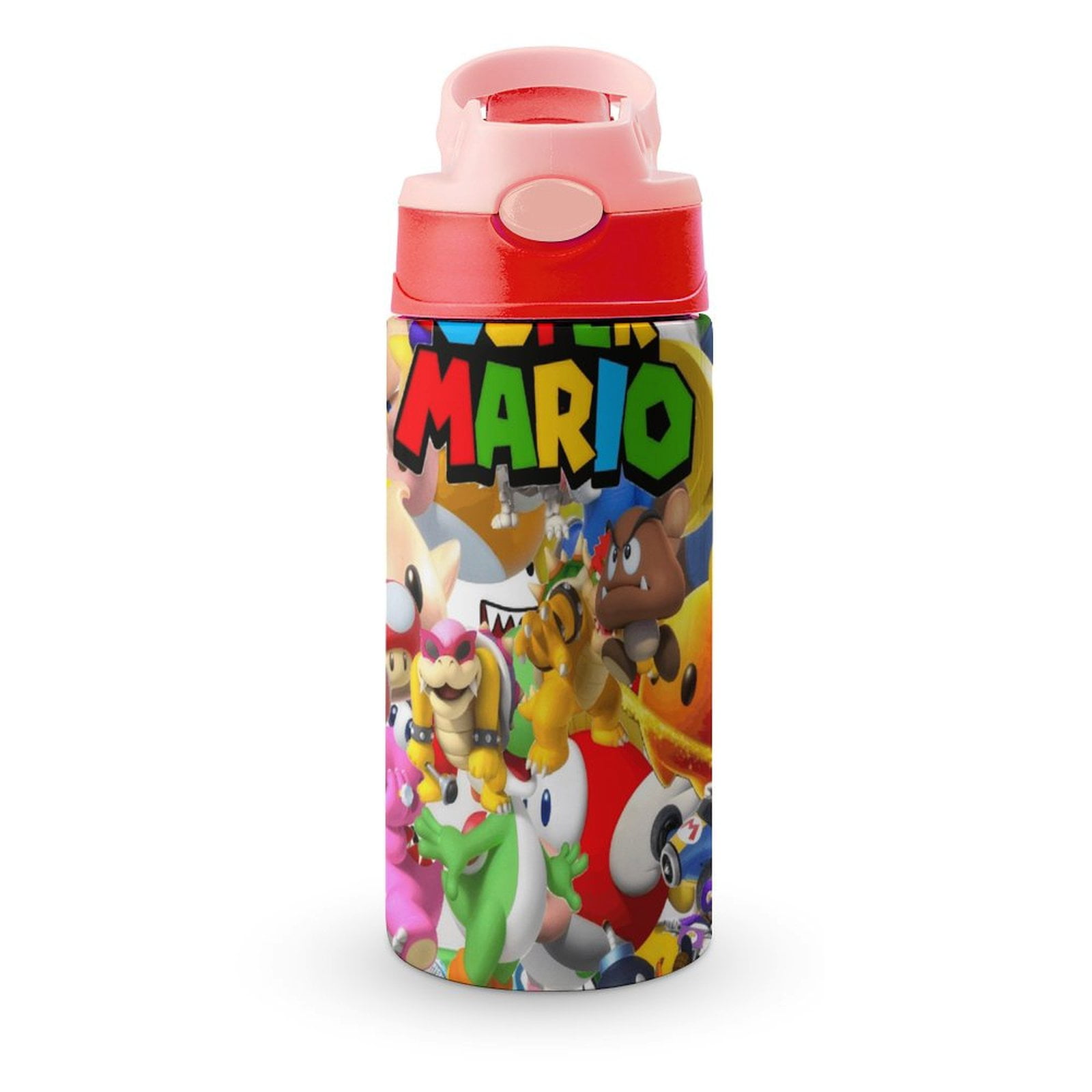 Super Mario (4) Vacuum insulated cup with straw cover for children ...
