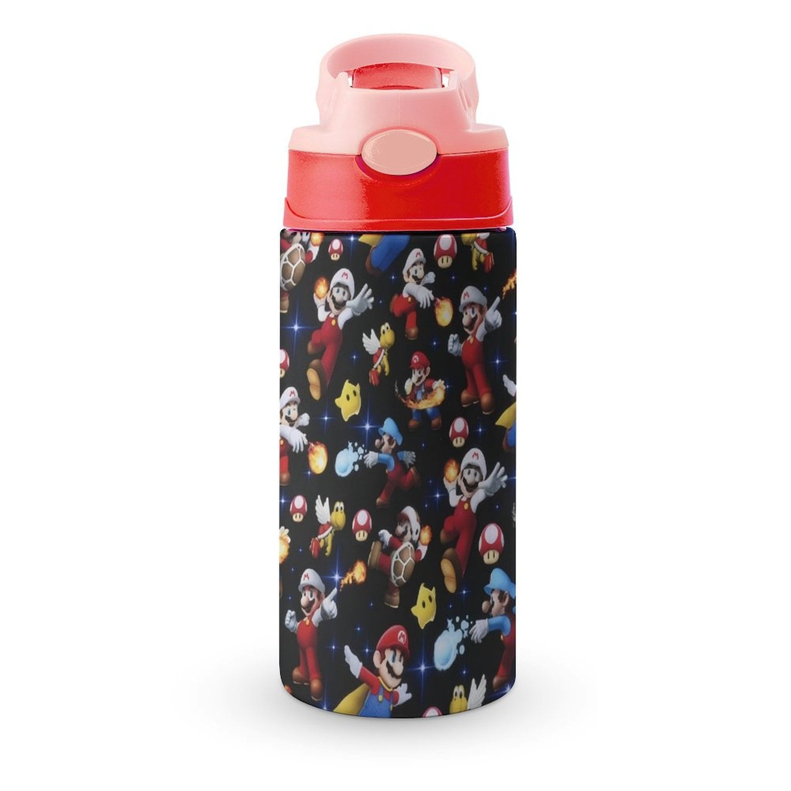 Super Mario (50) Vacuum insulated cup with straw cover for children ...