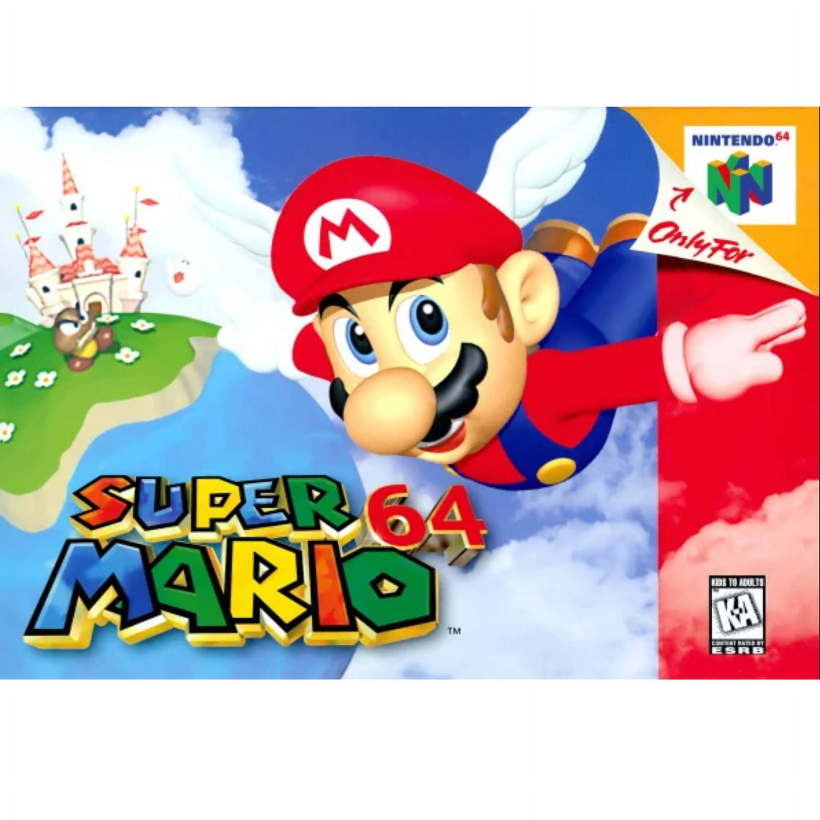Super Mario 64 Games Cartridge Card for N64 (US Version) - Walmart.com