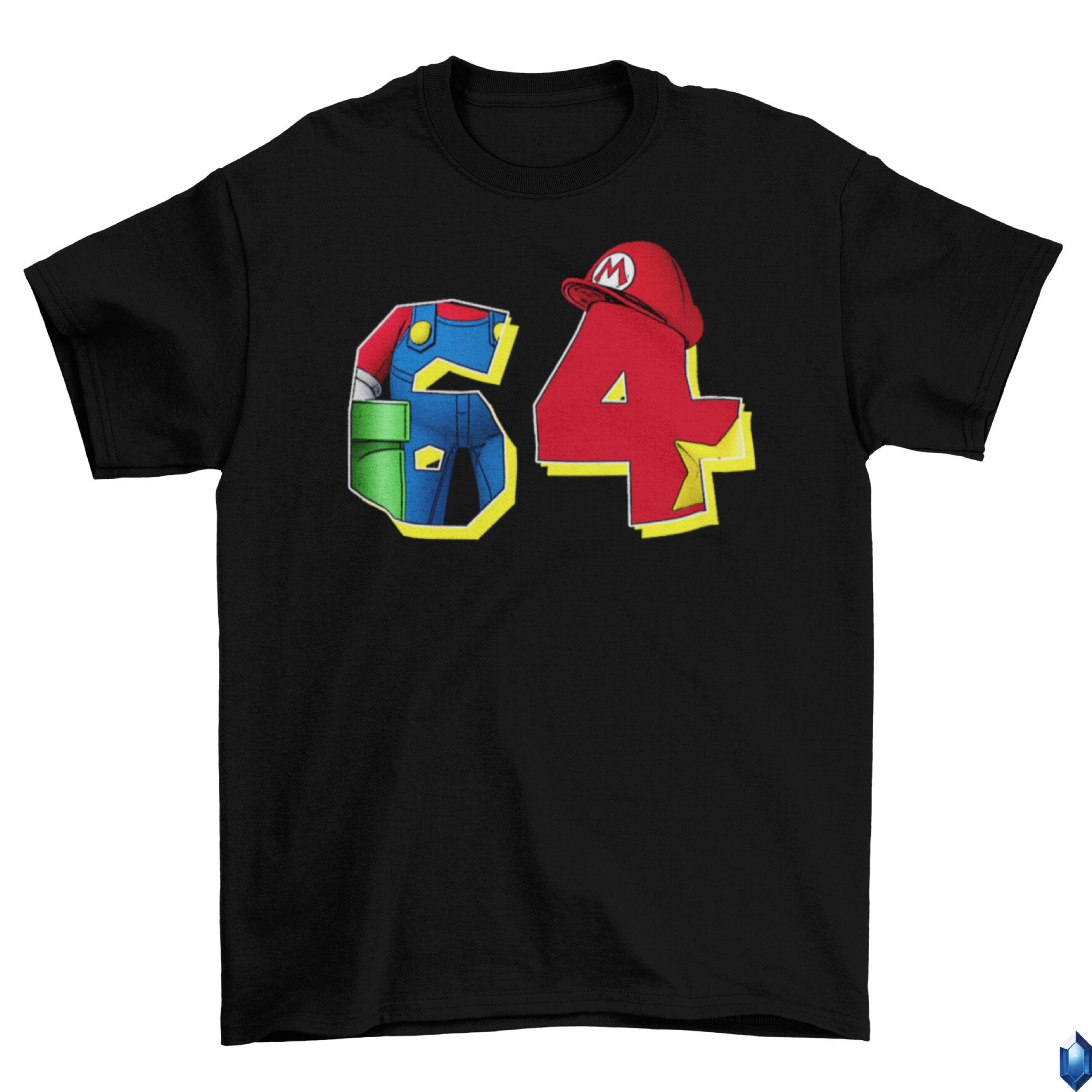 Super Mario 64 T-Shirt Mens Unisex Cotton Adult Sizes Old School N64 ...