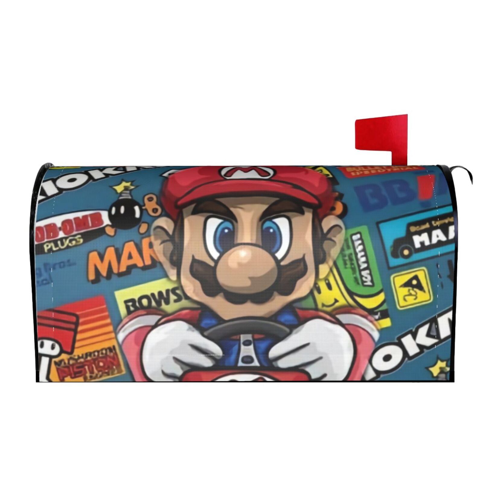 Super Mario 65 Cartoon Character Mailbox Cover Magnetic Standard Size ...