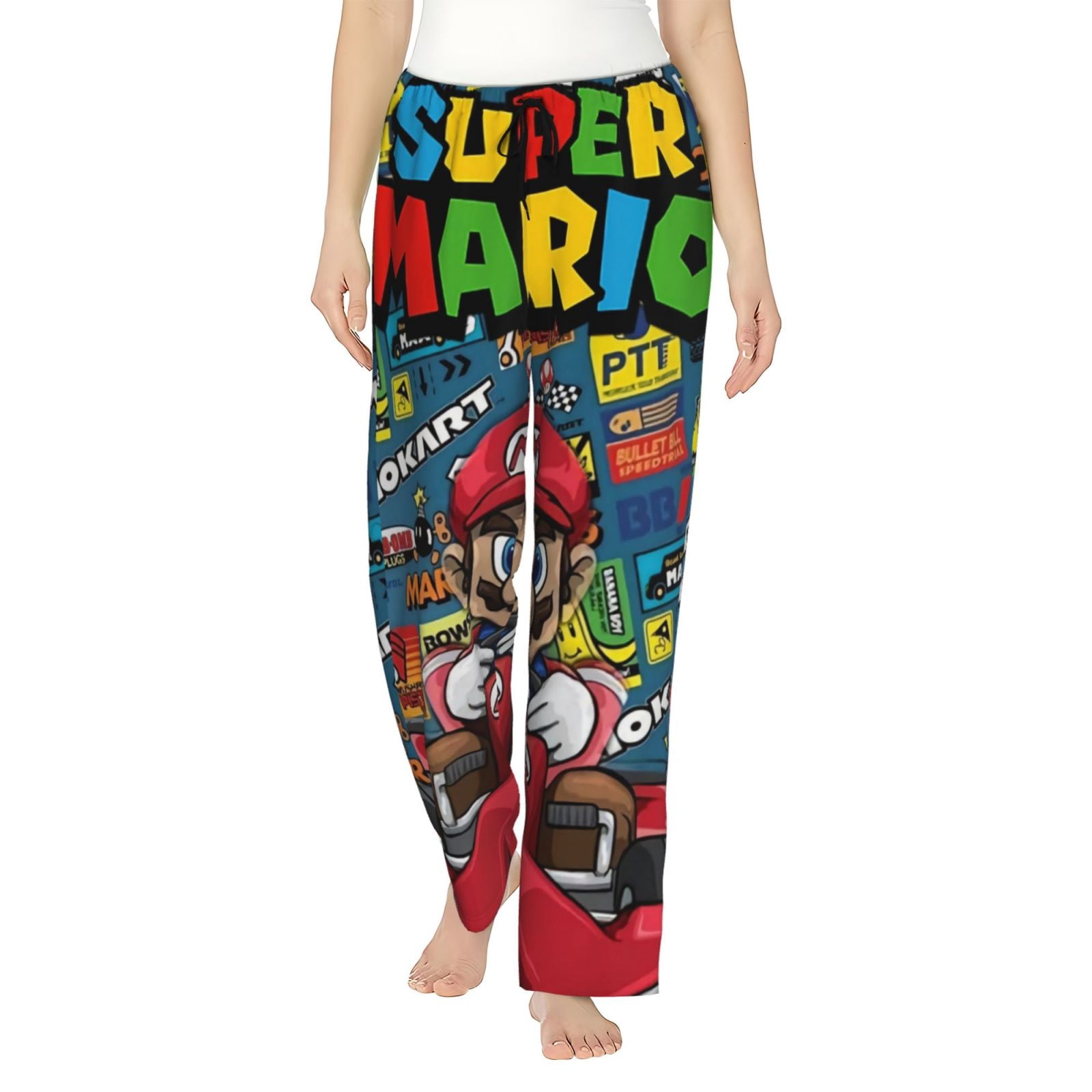 Super Mario 65 Women'S Pajama Pants，Soft Pajama Pants For Comfortable ...