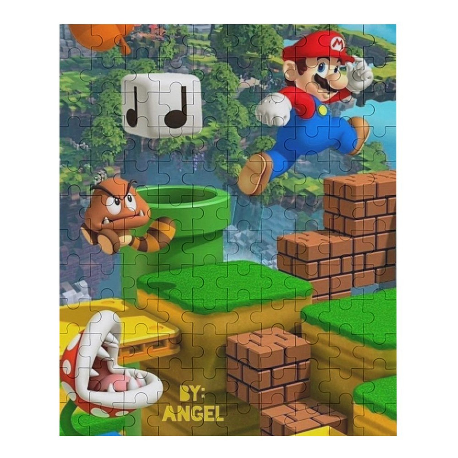 Super Mario 70 PCS Jigsaw Puzzle for Kids Teens - Unique Puzzle Pieces ...
