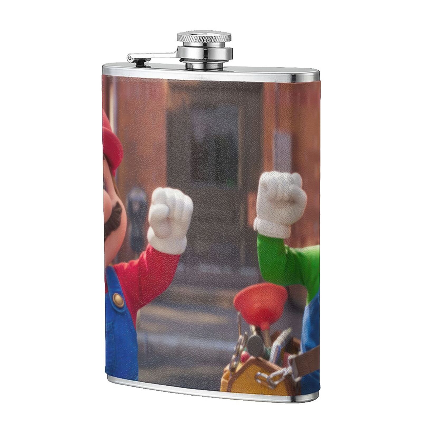 Super Mario 8 oz Stainless Steel Flask for Men Women, Anime Cartoon ...