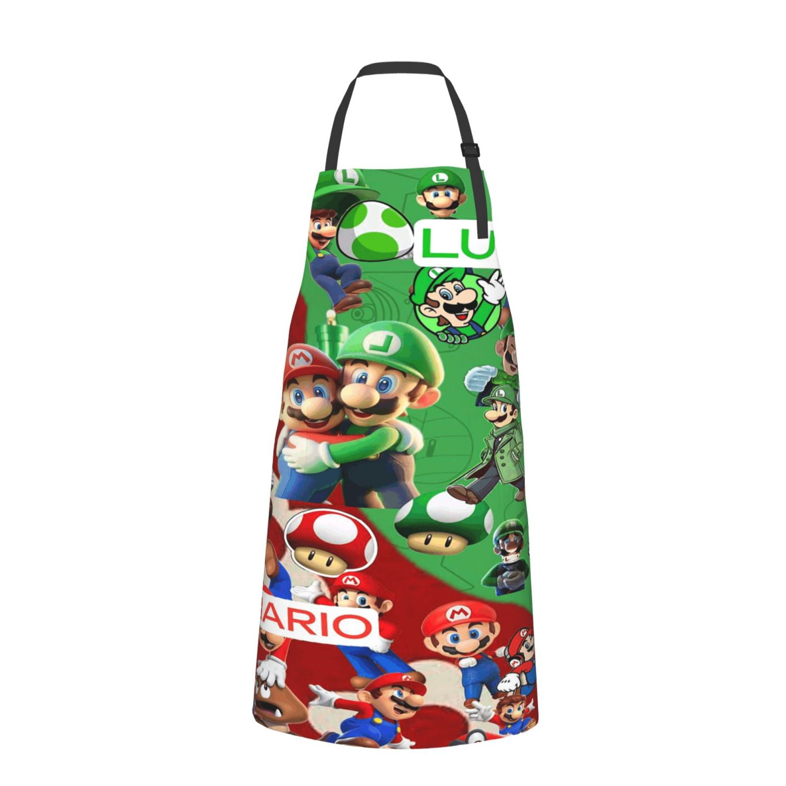 Super Mario Adjustable Bib Aprons, Waterdrop Resistant Apron with 2 ...